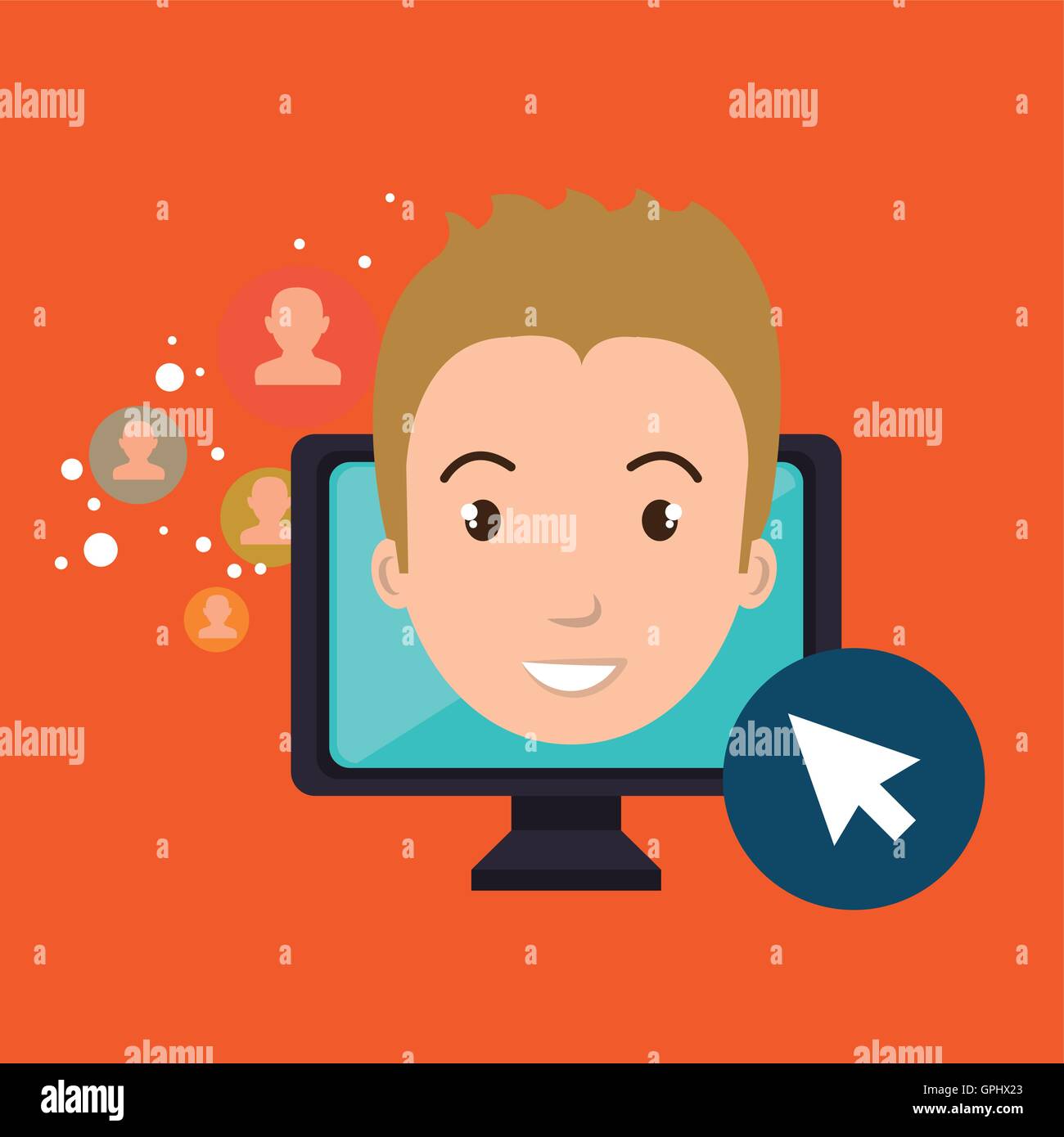 man social media apps Stock Vector Image & Art - Alamy