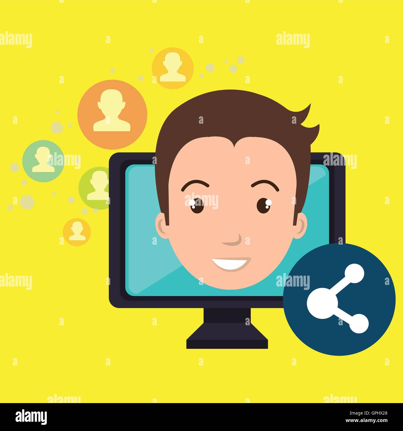man social media apps Stock Vector Image & Art - Alamy