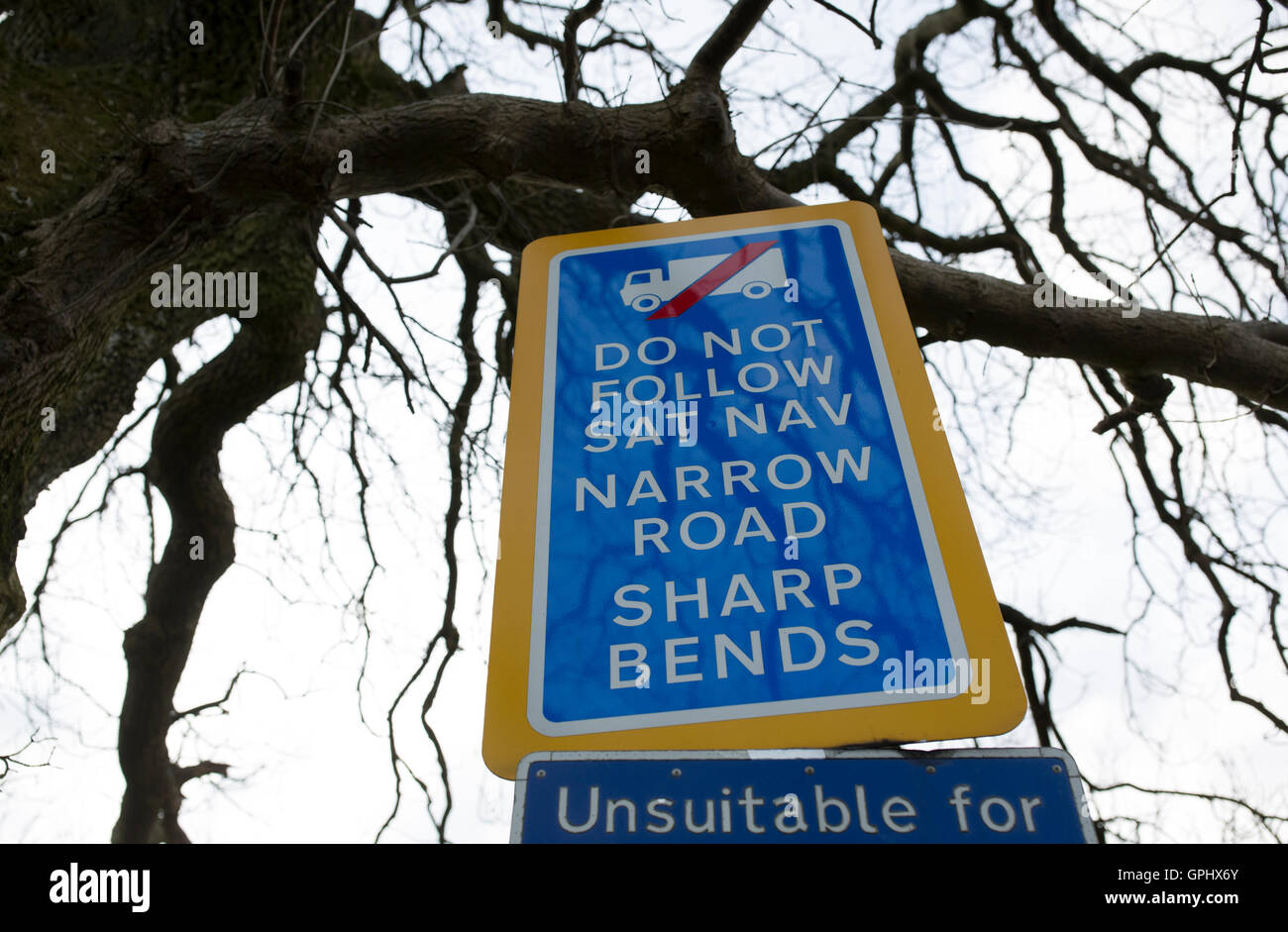 Sharp bends road sign hi-res stock photography and images - Alamy
