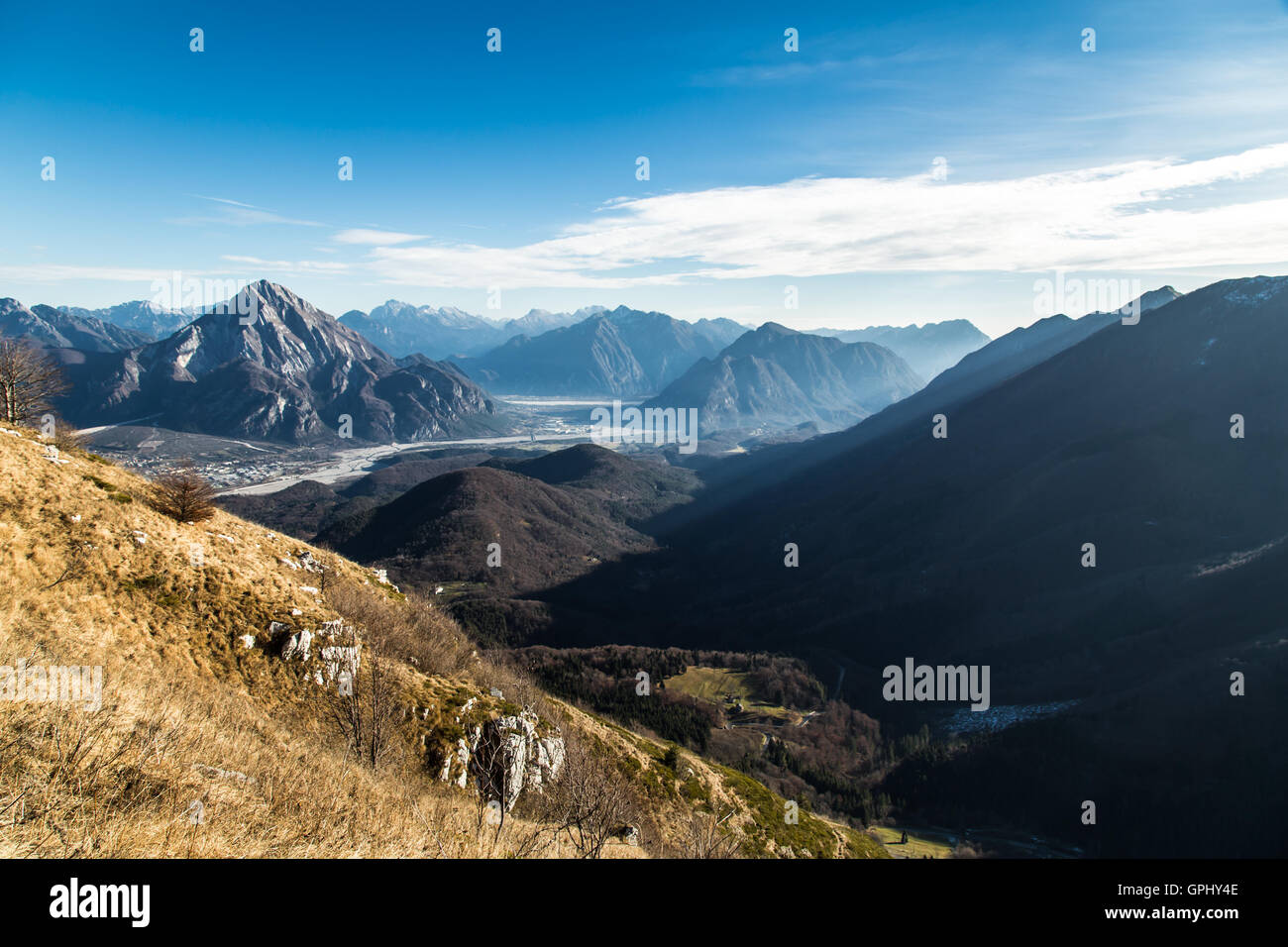 Fall is coming in the italian alps Stock Photo - Alamy