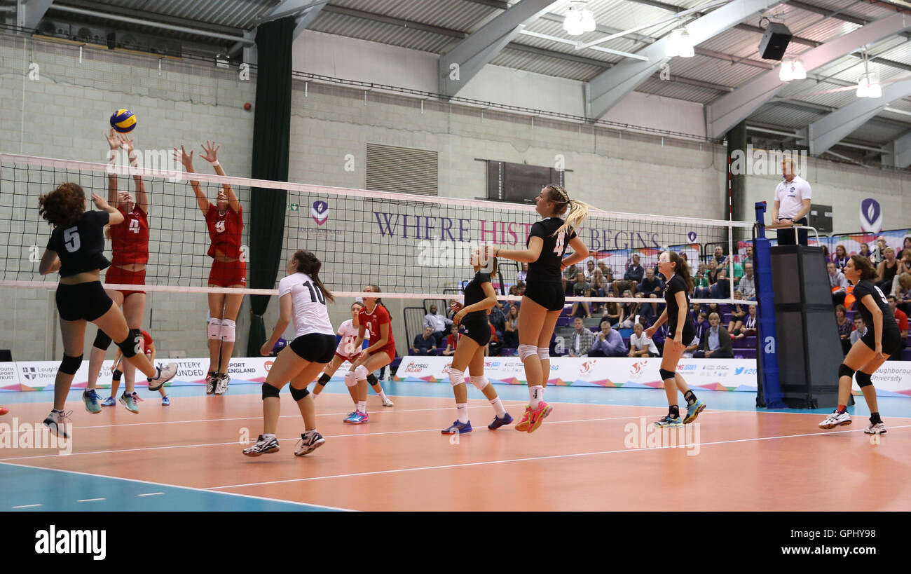 Match action between England Cadet Girls and England Junior Girls in ...