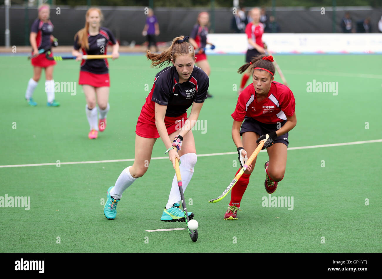 England Red's Molly Brealey and England Blue's Maddie Pearce during the ...