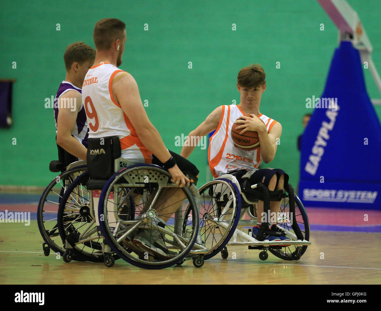 Action between England South (purple) and England Central in the ...