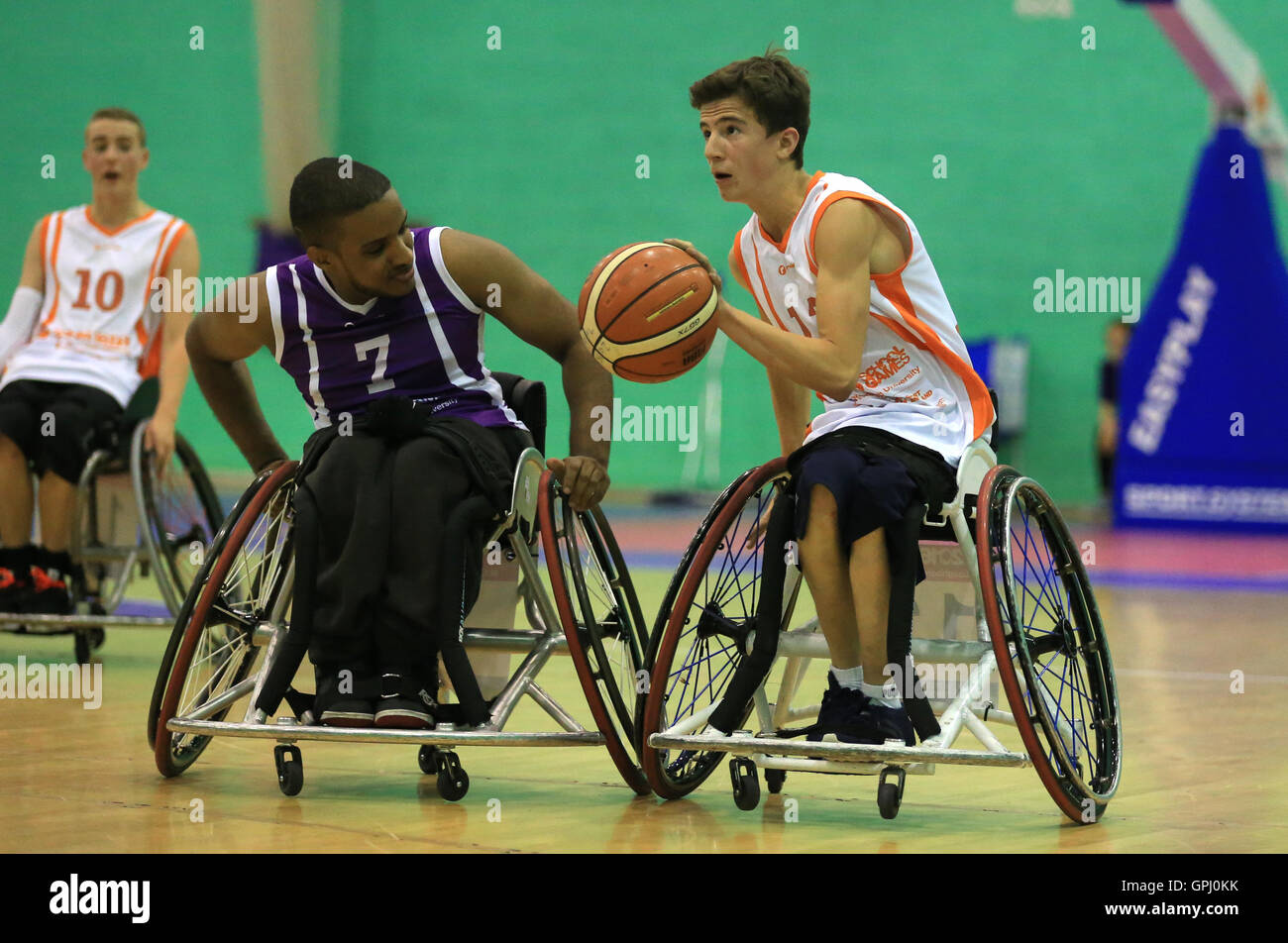 Action between England South (purple) and England Central in the ...