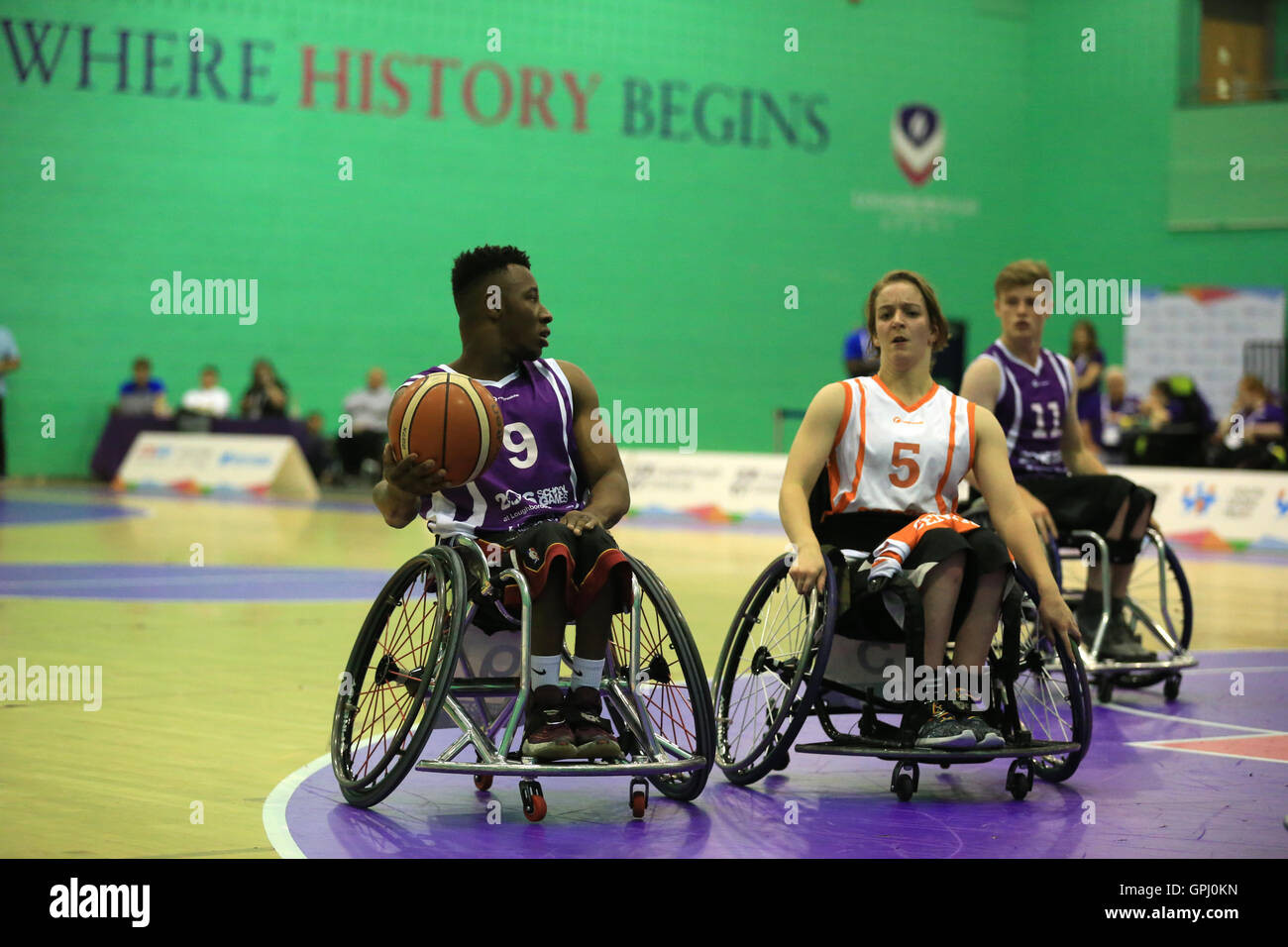 Action between England South (purple) and England Central in the ...