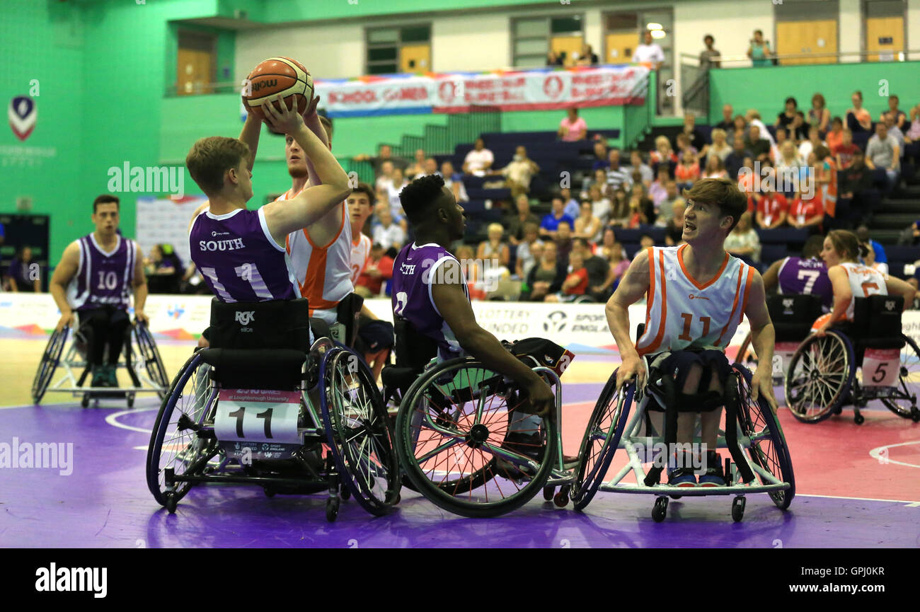 Action between England South (purple) and England Central in the ...