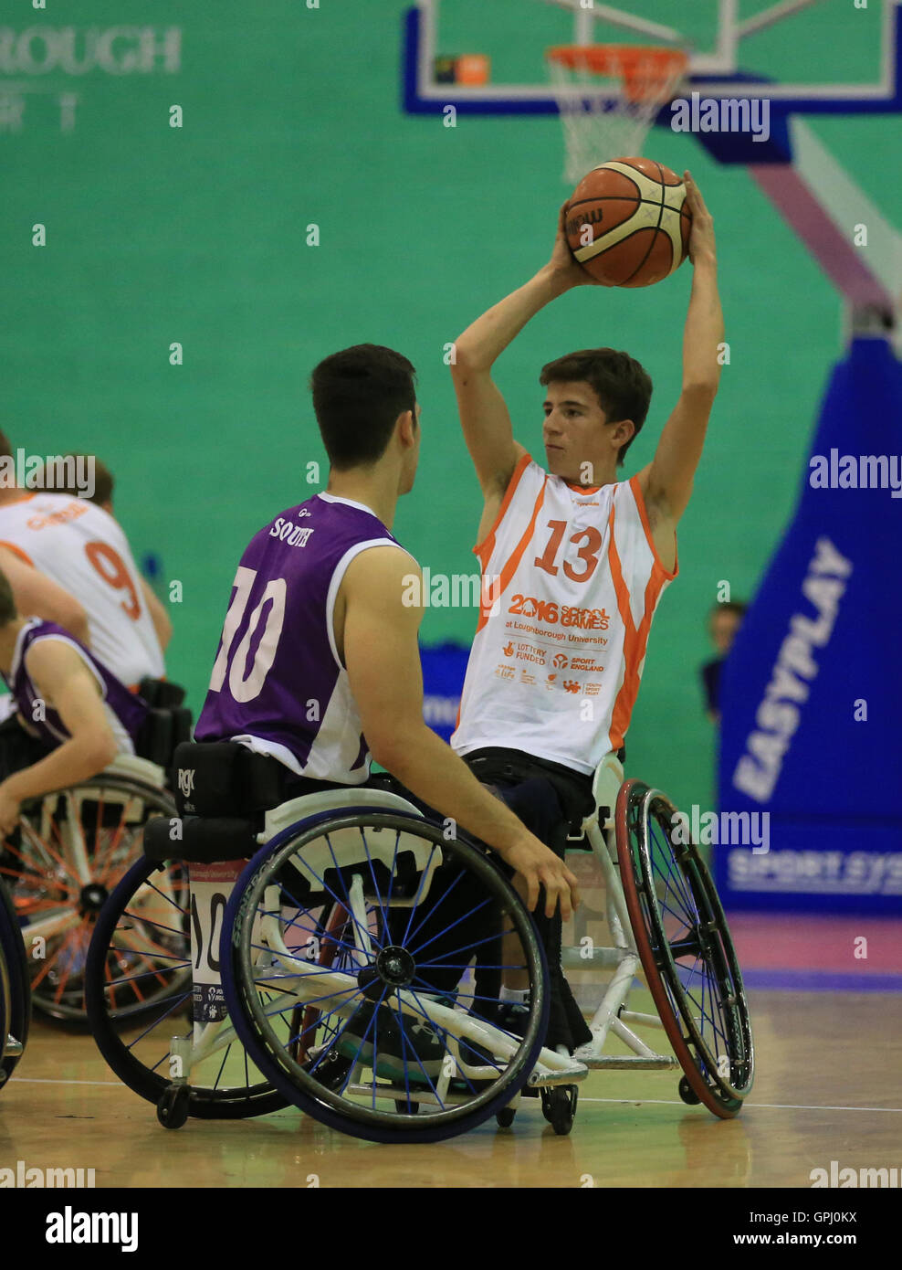 Action between England South (purple) and England Central in the ...