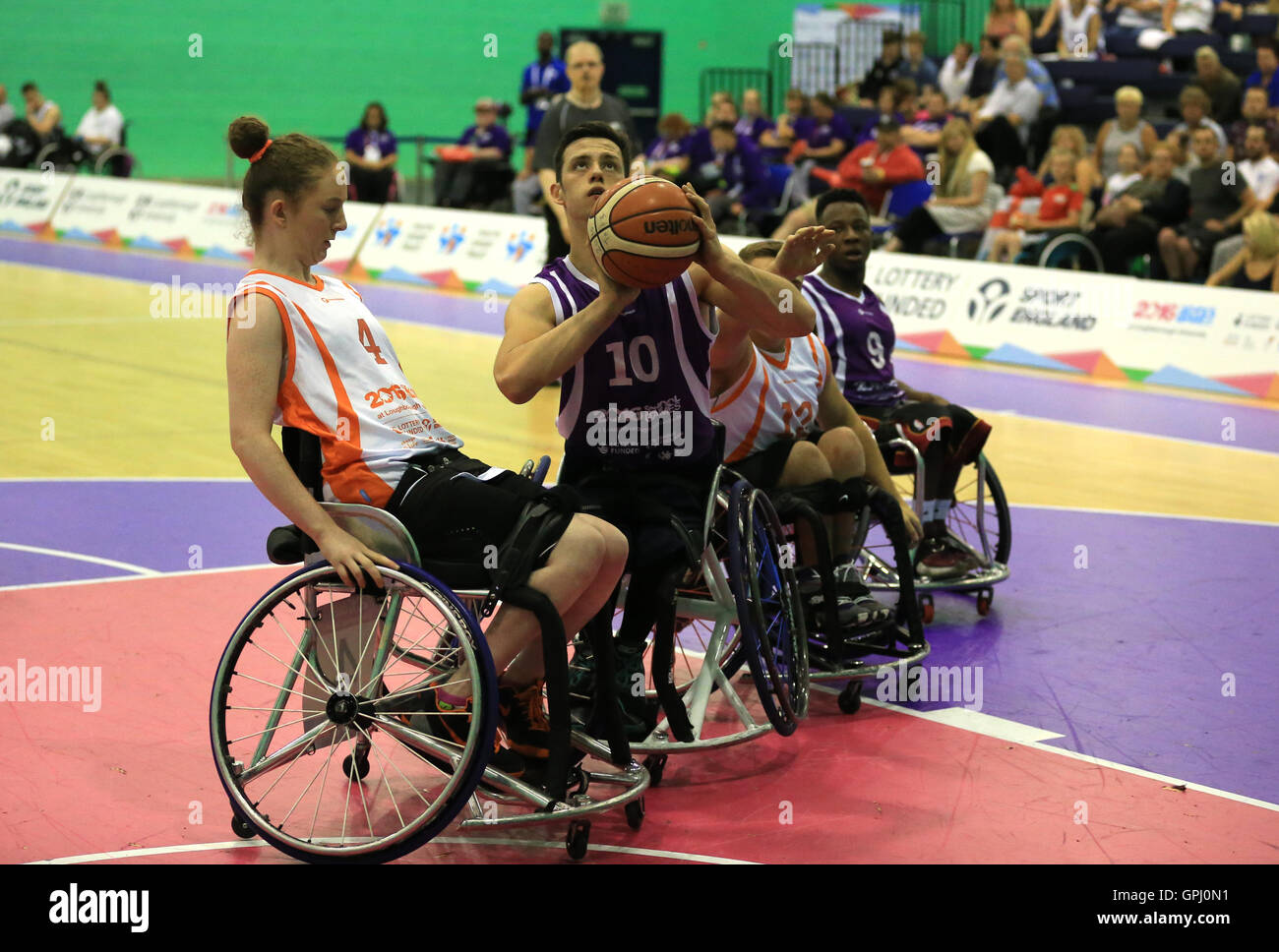 Action between England South (purple) and England Central in the ...
