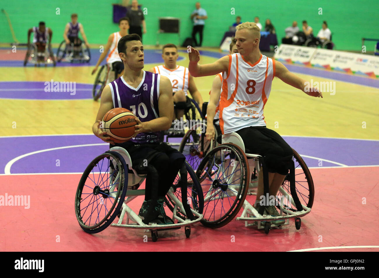 Action between England South (purple) and England Central in the ...