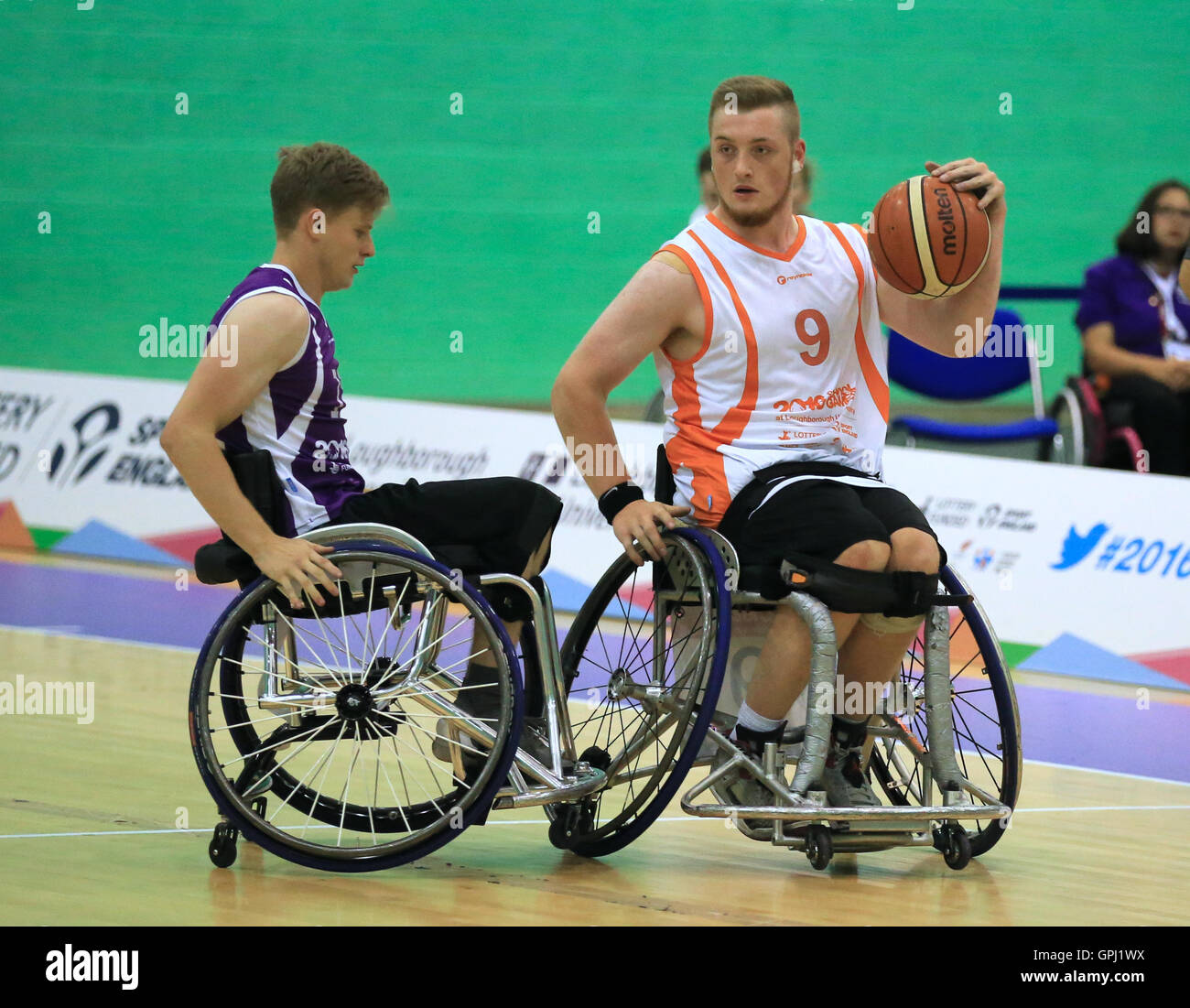 Action between England South (purple) and England Central in the gold ...