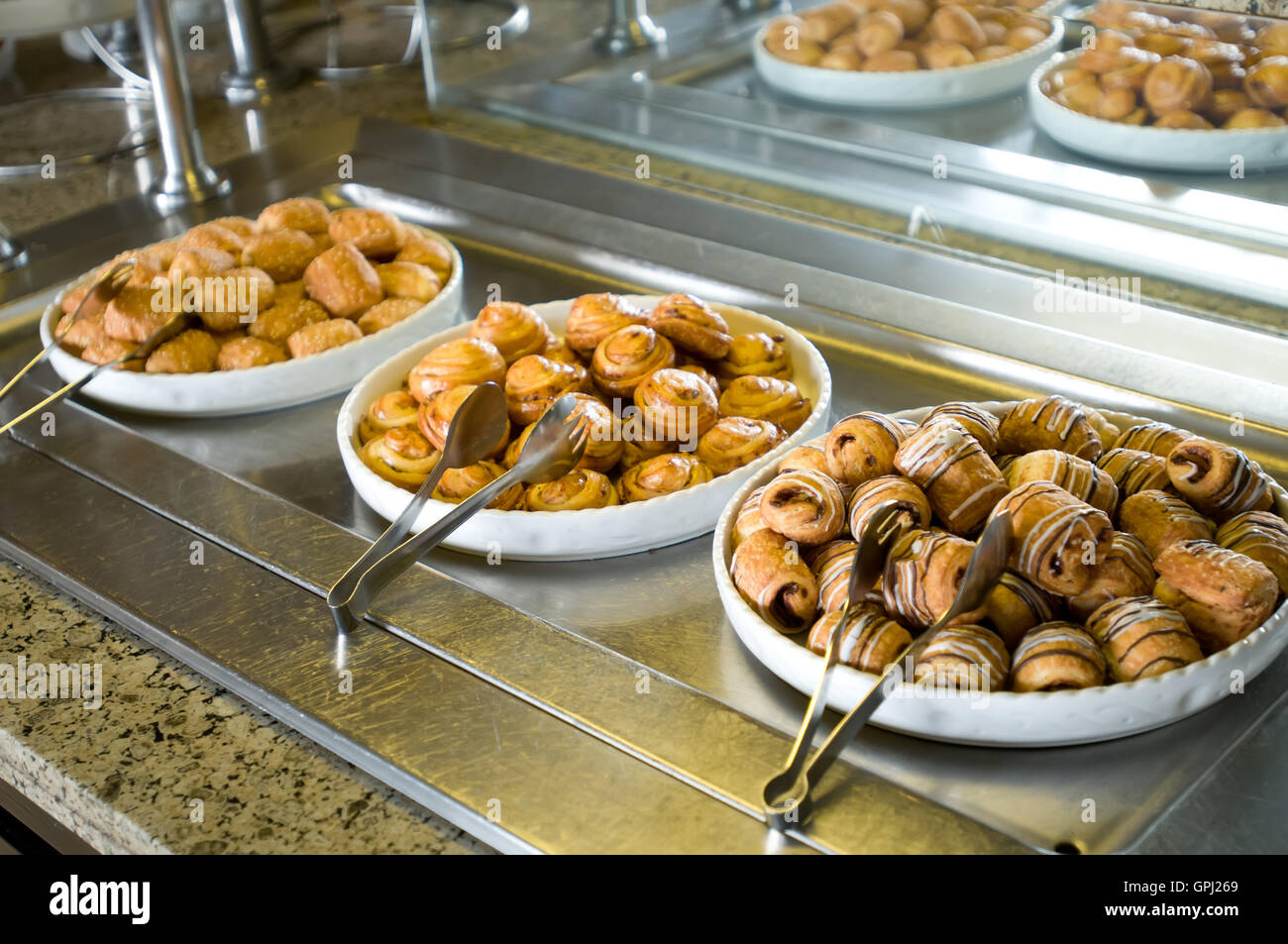 Bakery and sweets in a hotel Stock Photo - Alamy