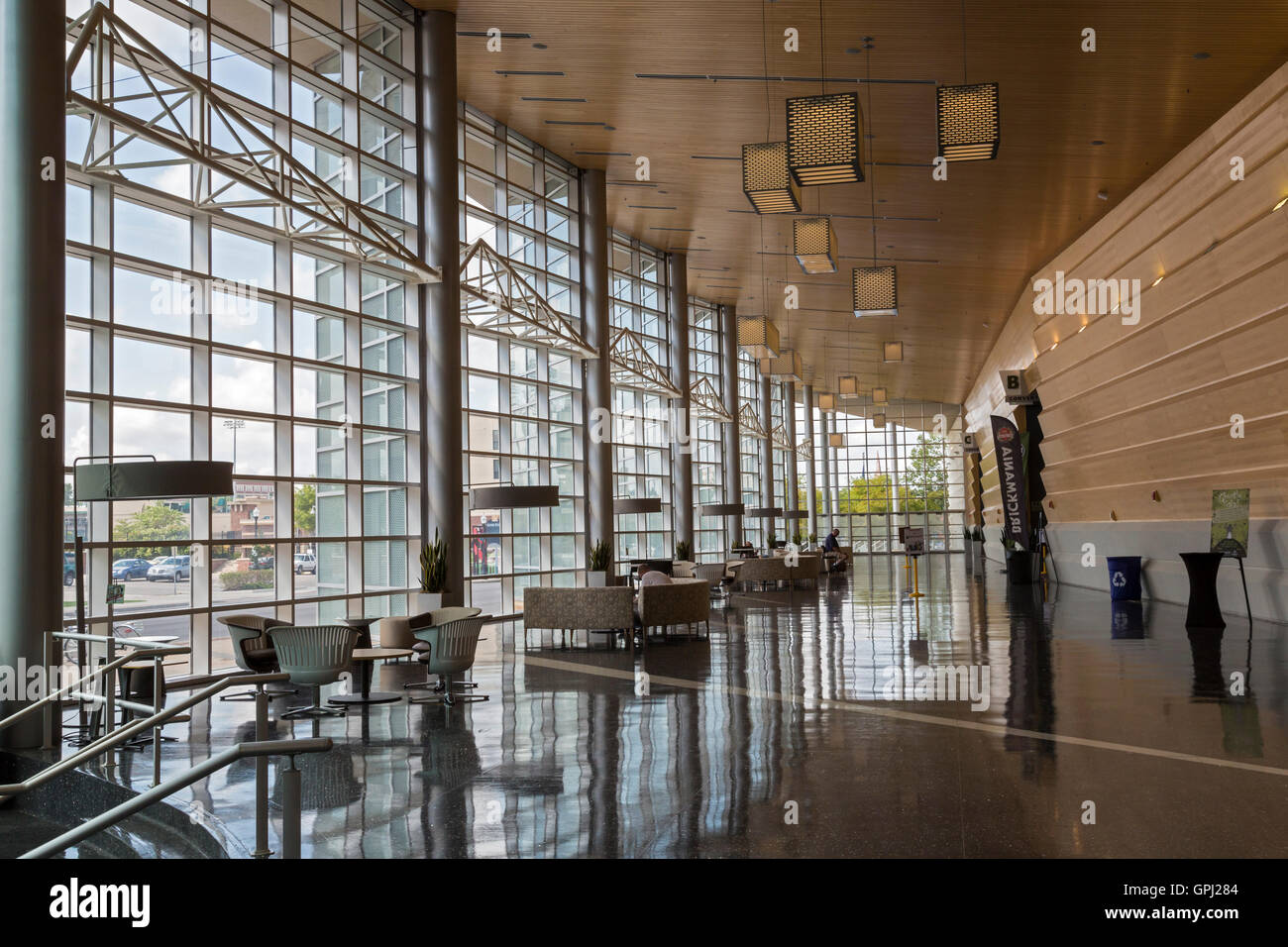 Fort Wayne, Indiana - The lobby of the Grand Wayne Convention Center ...