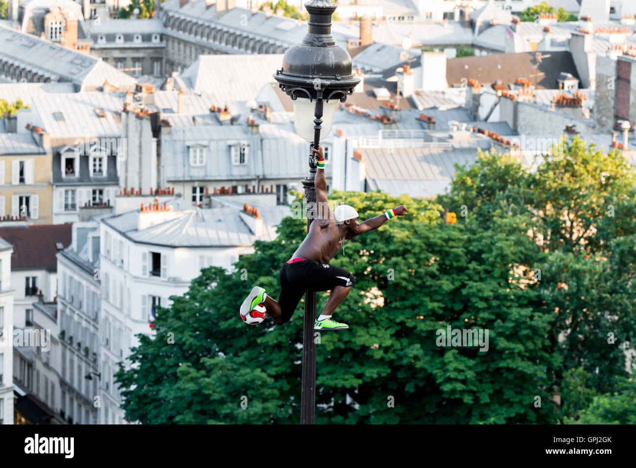 Football stunts hi-res stock photography and images - Alamy