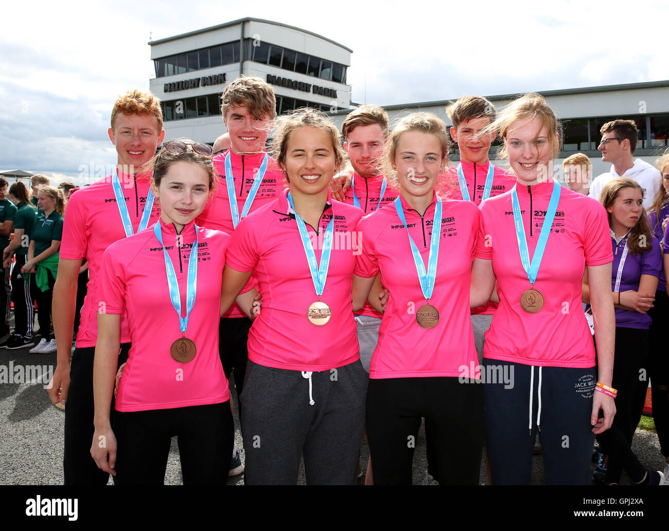 Yorkshire team pose with their bronze medals in the overall points ...