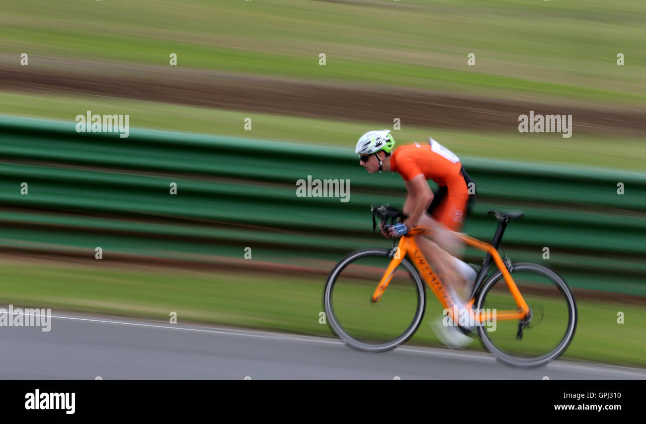 Oliver Thomas in action during the Para Road Race during day four of ...