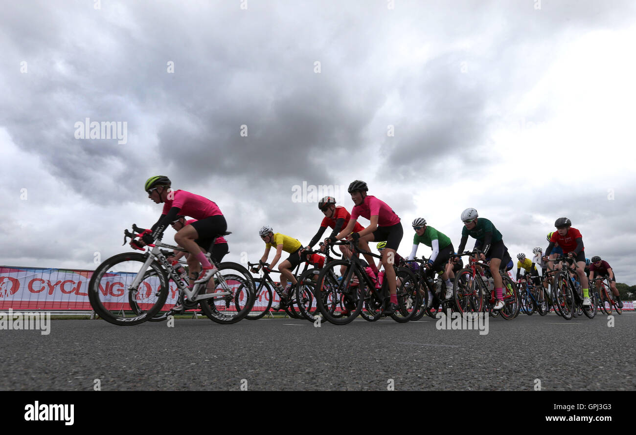 General view of the Boys Road Race during day four of the 2016 School ...