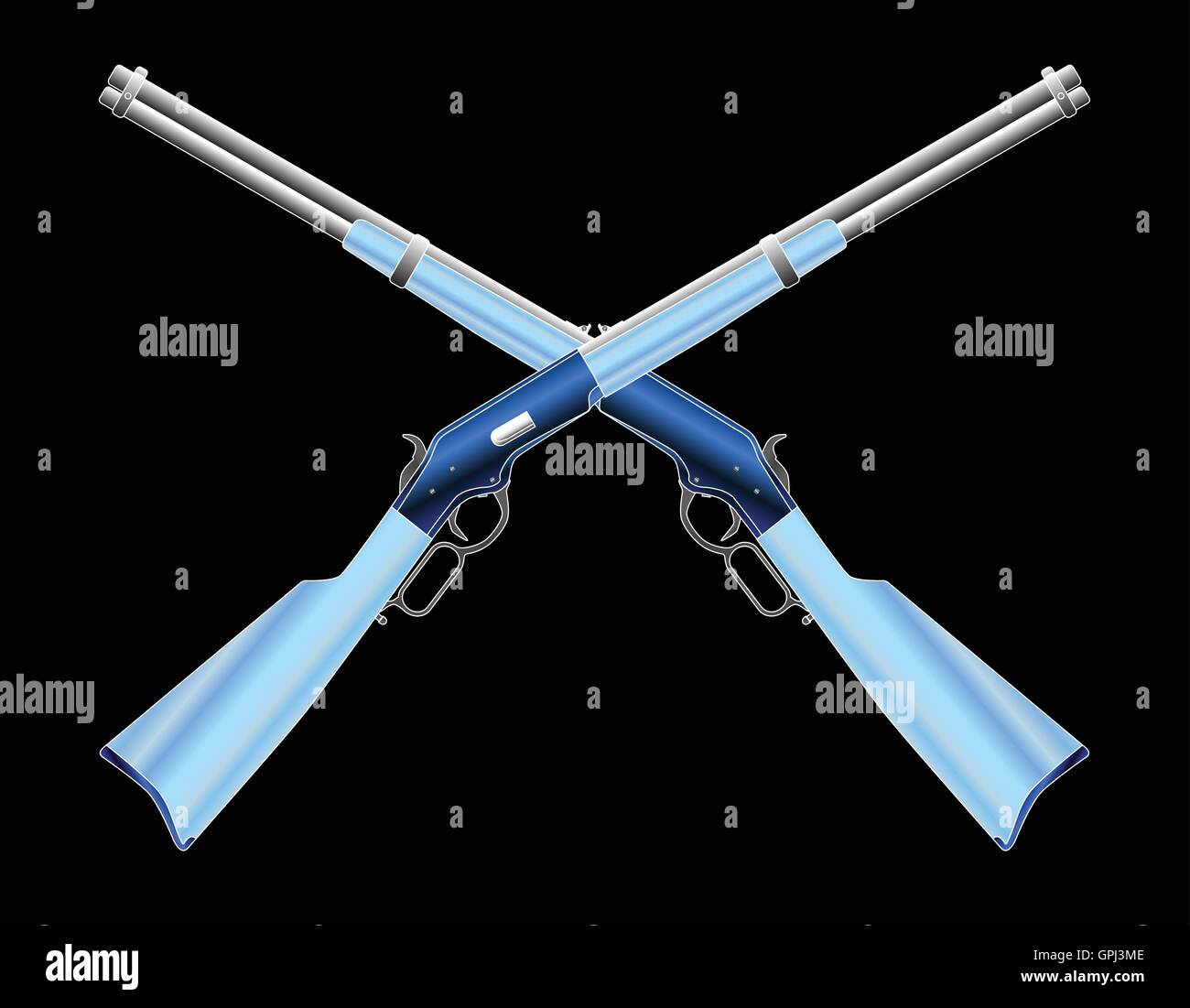 Two gun Stock Vector Images - Alamy