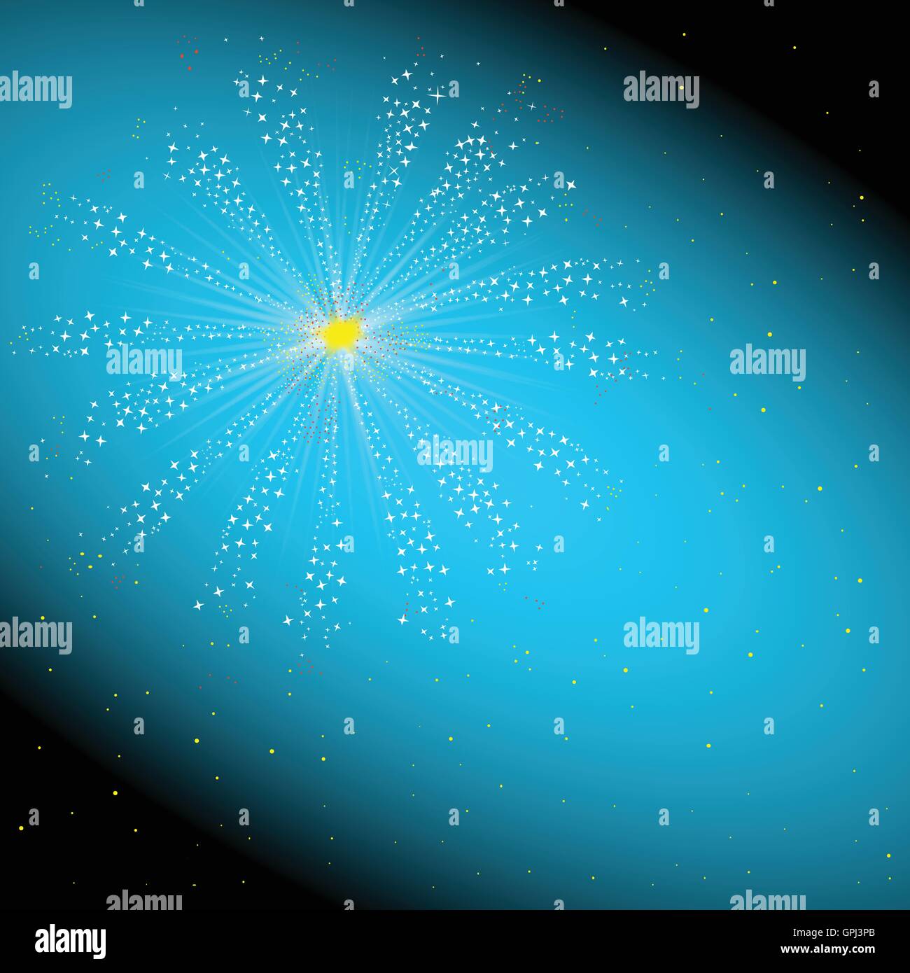 A celebration skyrocket explosion with fallout Stock Vector Image & Art ...