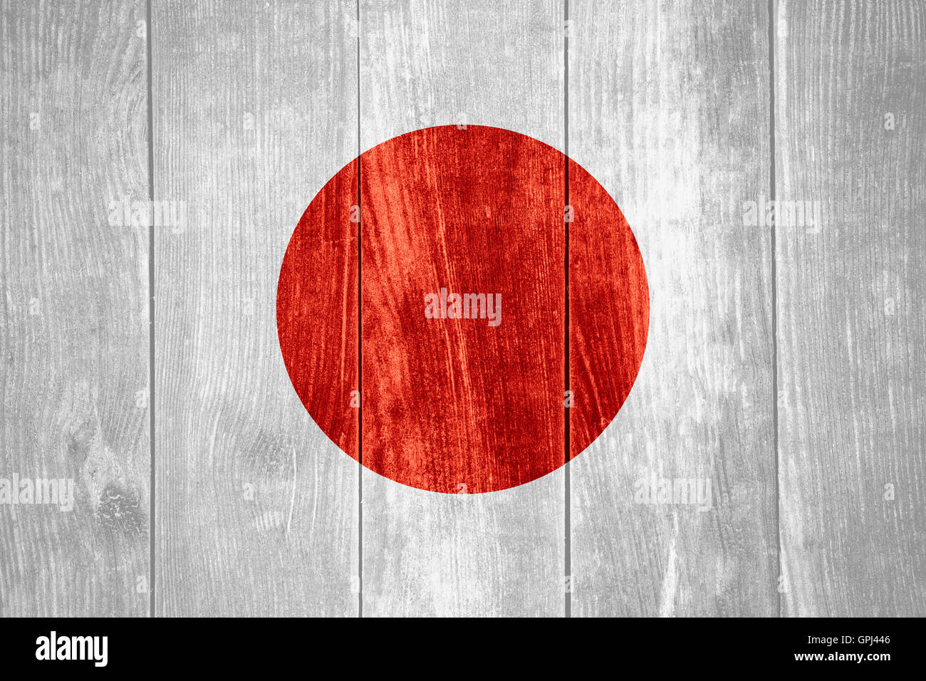 flag of Japan or Japanese banner on wooden background Stock Photo - Alamy