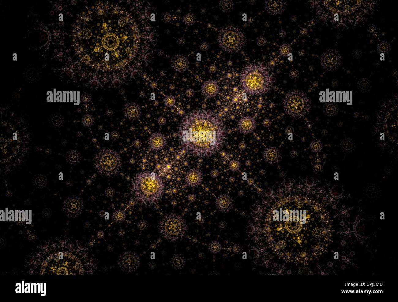 starry sky with three suns Stock Photo - Alamy