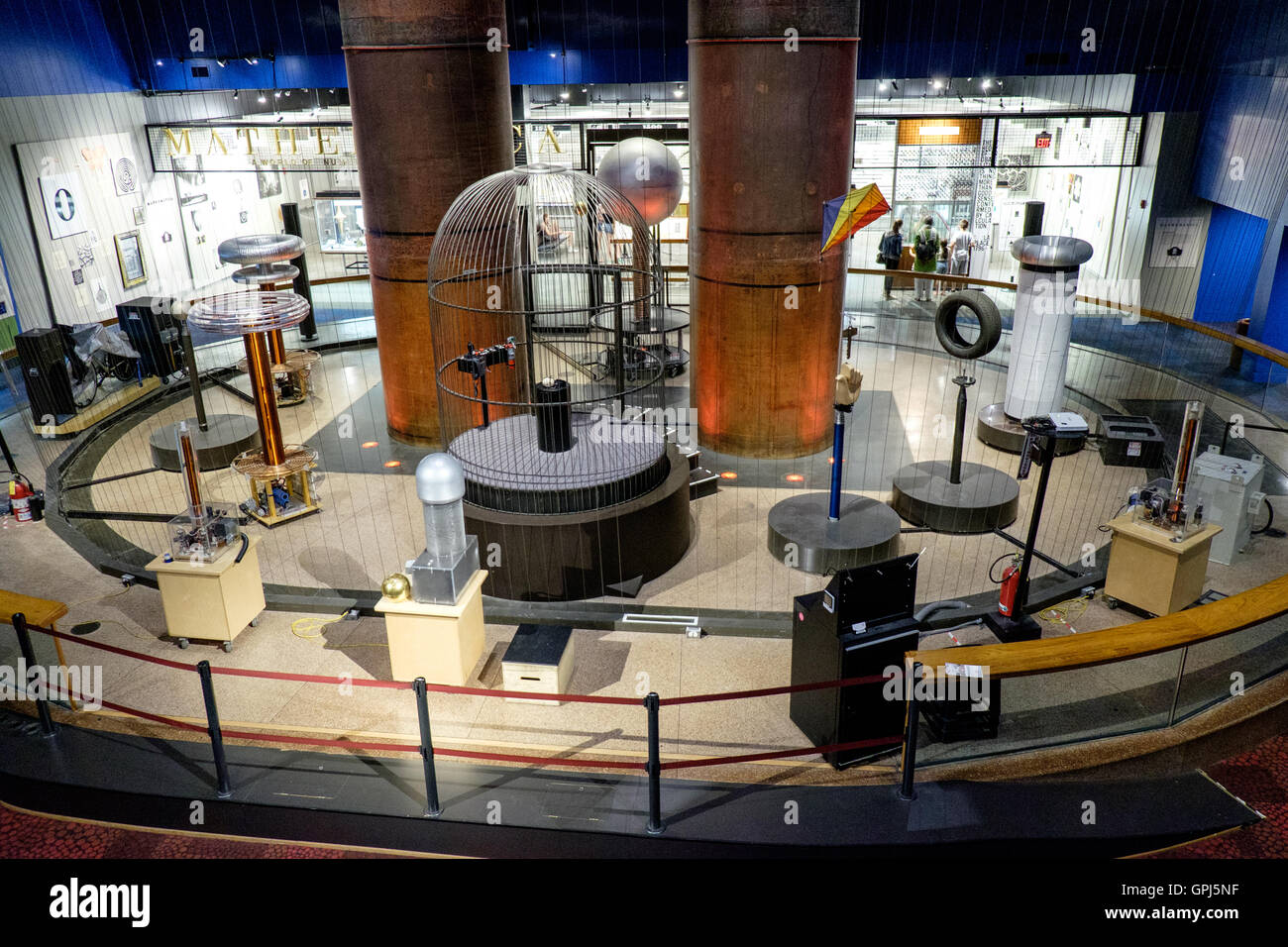 Theater of Electricity at Museum of Science Boston, USA Stock Photo - Alamy