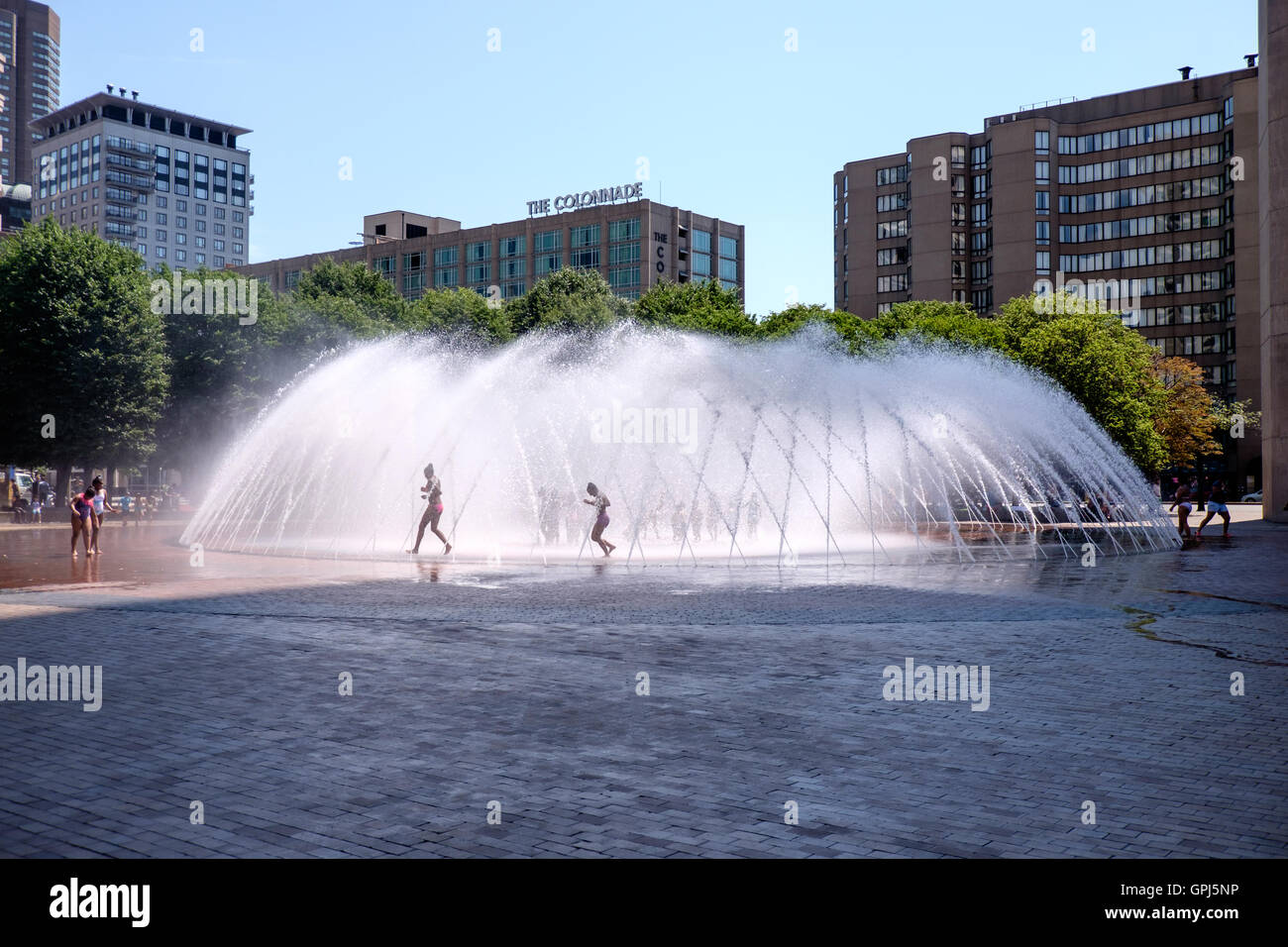 Fountain at First Church of Christ, Scientist, in the Christian Science ...