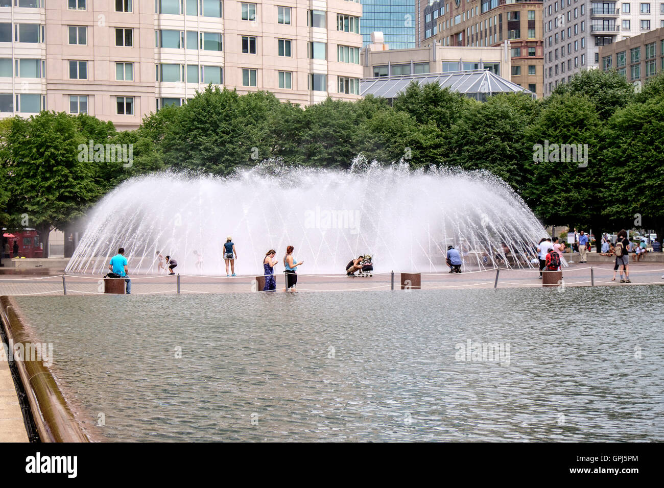 Boston Summer Fountain High Resolution Stock Photography and Images - Alamy