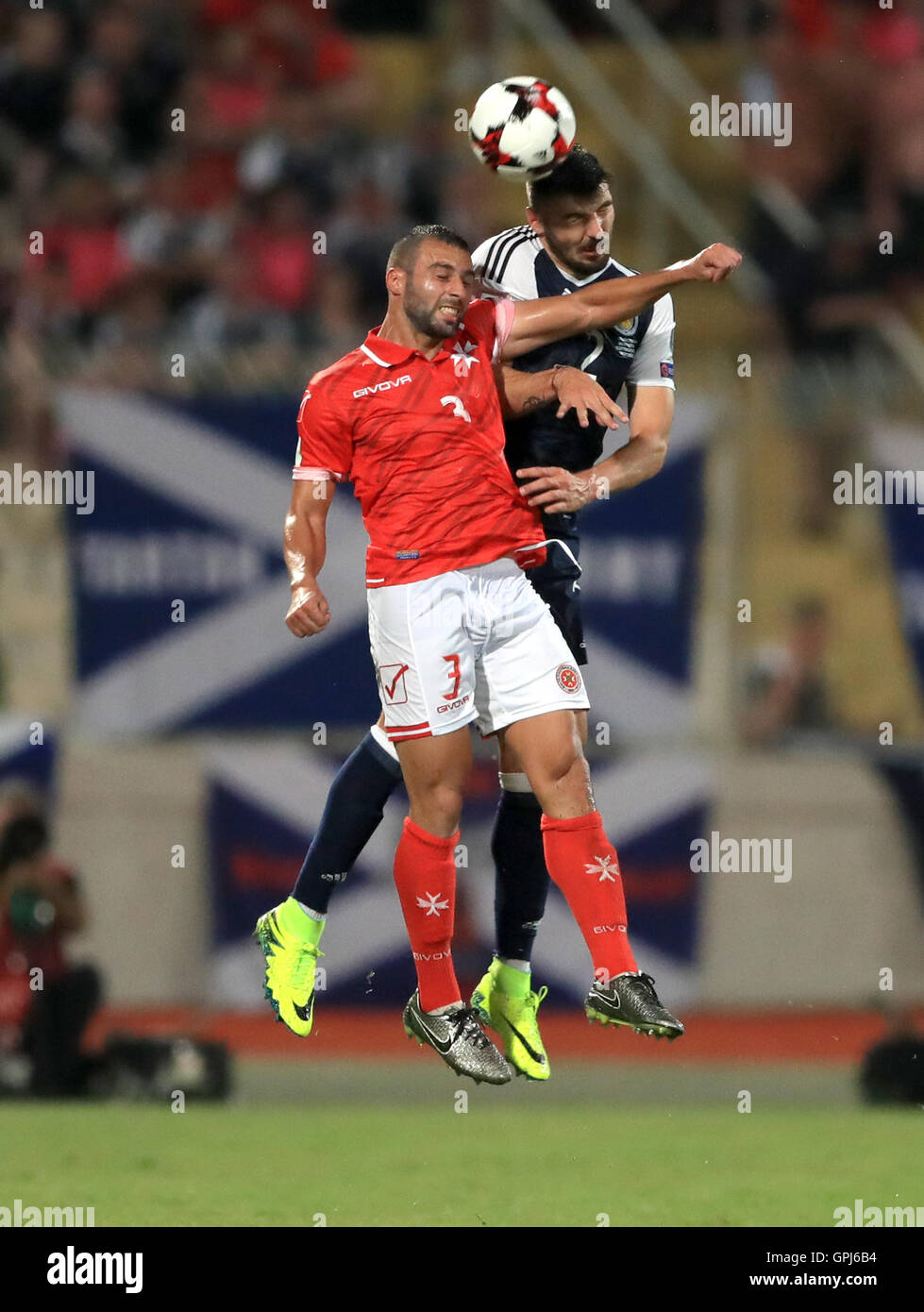 Malta's Joseph Zerafa (left) and Scotland's Callum Paterson (right ...