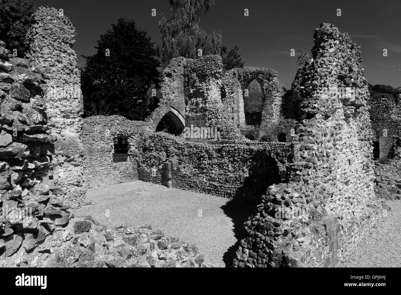 WOODMAN'S GATE SHOWING ADJACENT ROOMS. (BLACK & WHITE Stock Photo - Alamy
