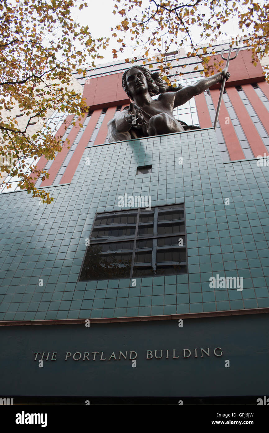 Portlandia on The Portland Building, Portland, Oregon, USA Stock Photo ...