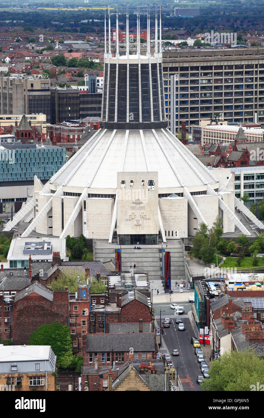 Liverpool Metropolitan Cathedral, Liverpool, England, Europe Stock ...