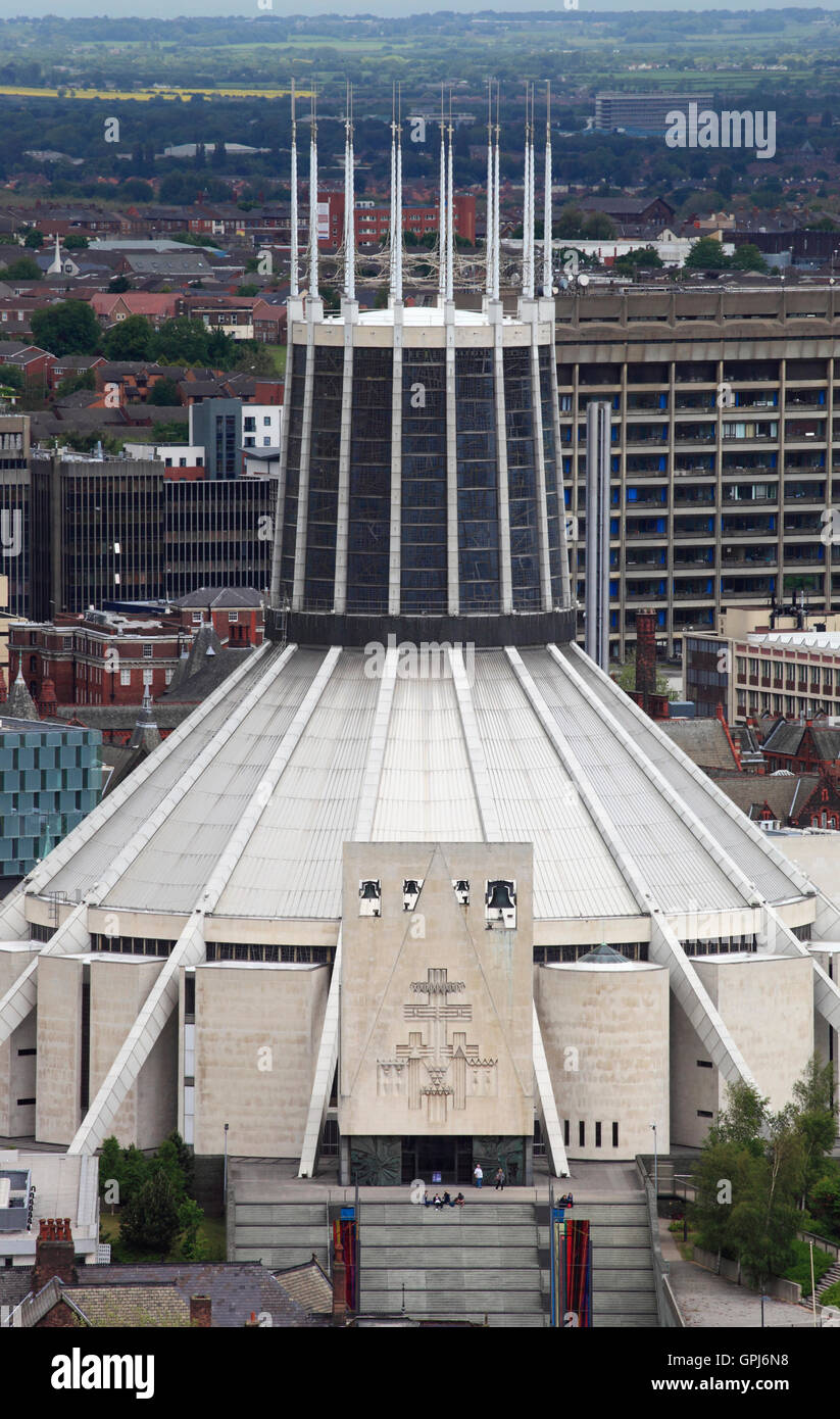 Liverpool Metropolitan Cathedral, Liverpool, England, Europe Stock ...