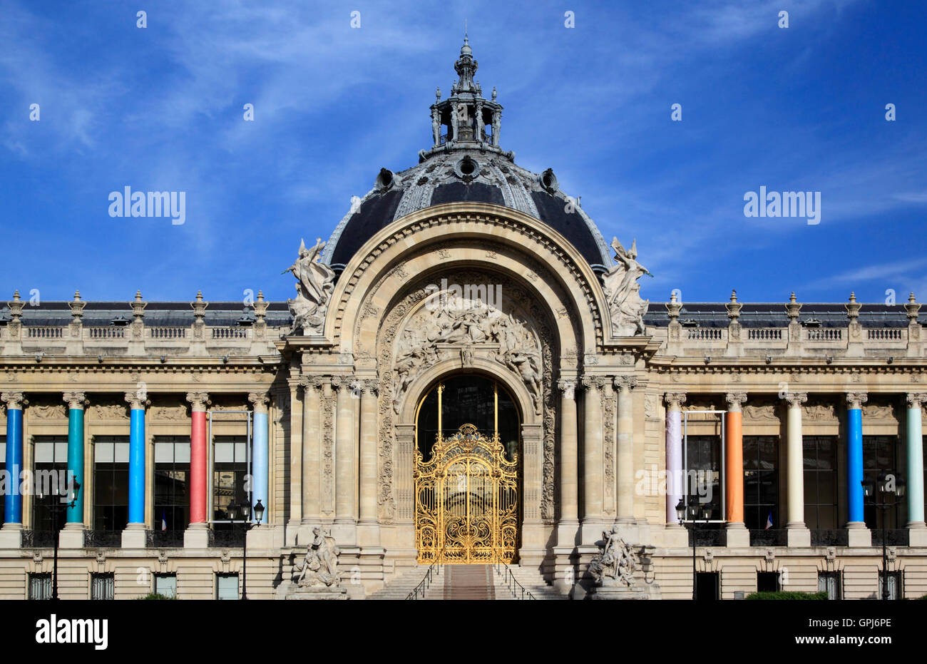 The ornate entrance and front facade of The Petit Palace . The Petit ...