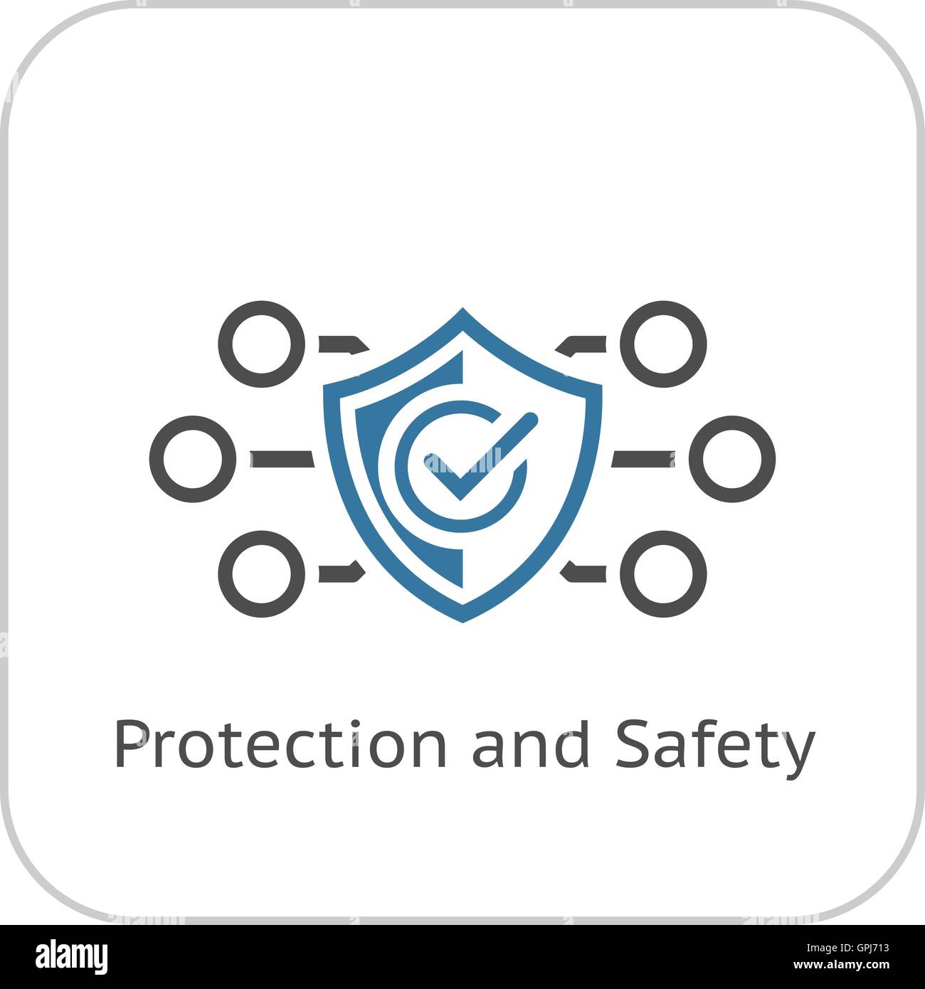 Protection and Safety Icon. Flat Design Stock Vector Image & Art - Alamy