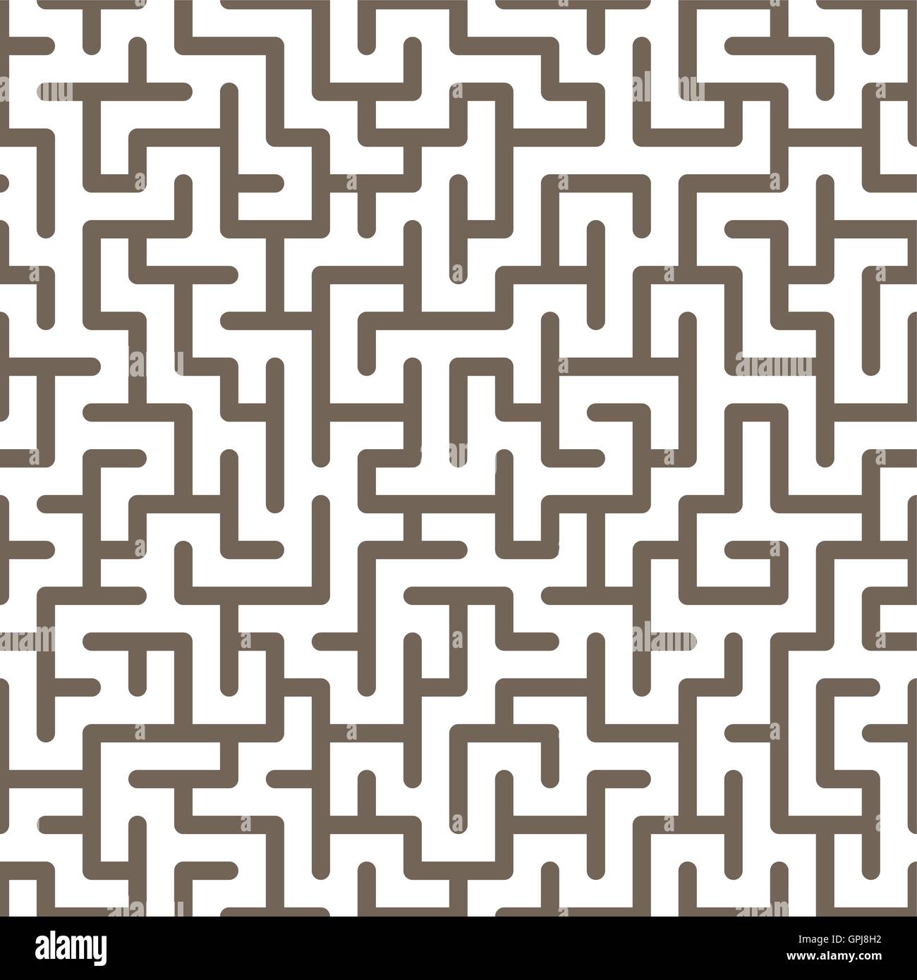 Seamless irregular labyrinth patterned texture, on transparent ...