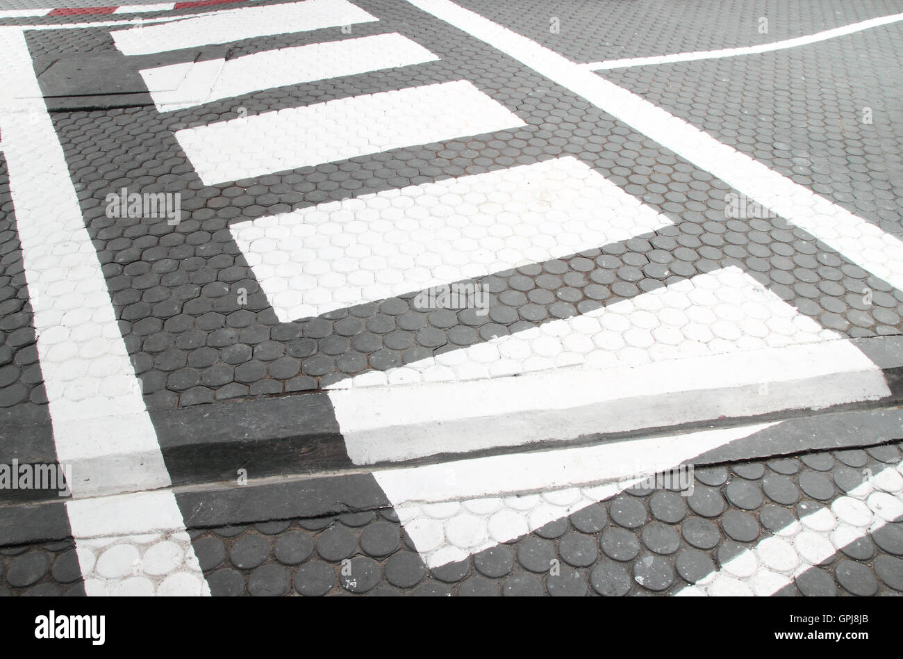 zebra crossing on road Stock Photo - Alamy