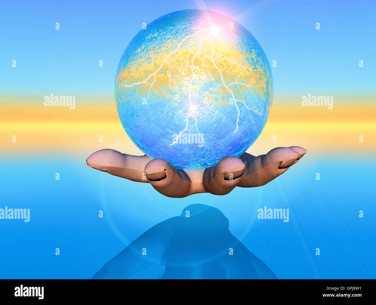 sphere of energy Stock Photo - Alamy