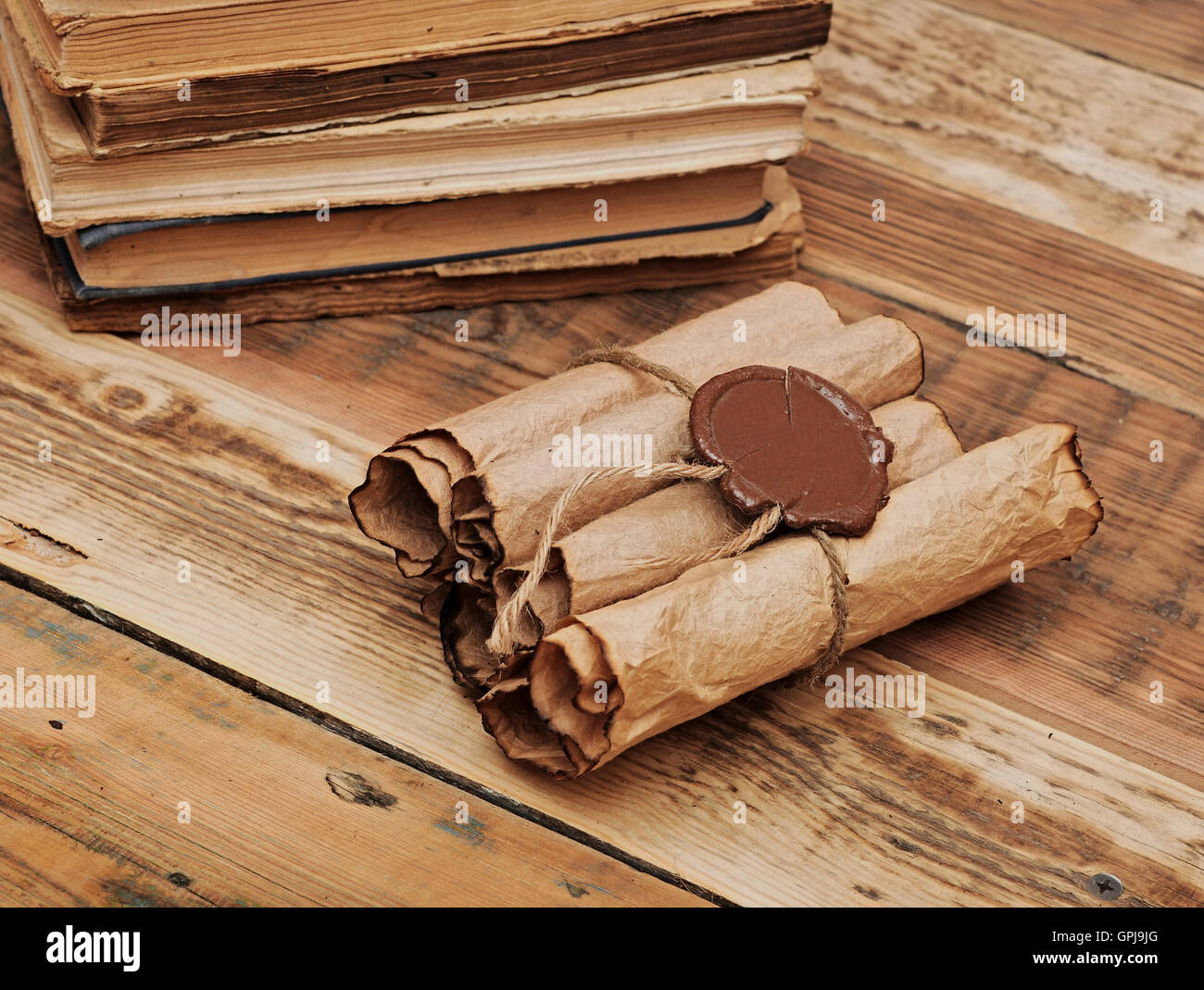 Old scroll library hi-res stock photography and images - Alamy
