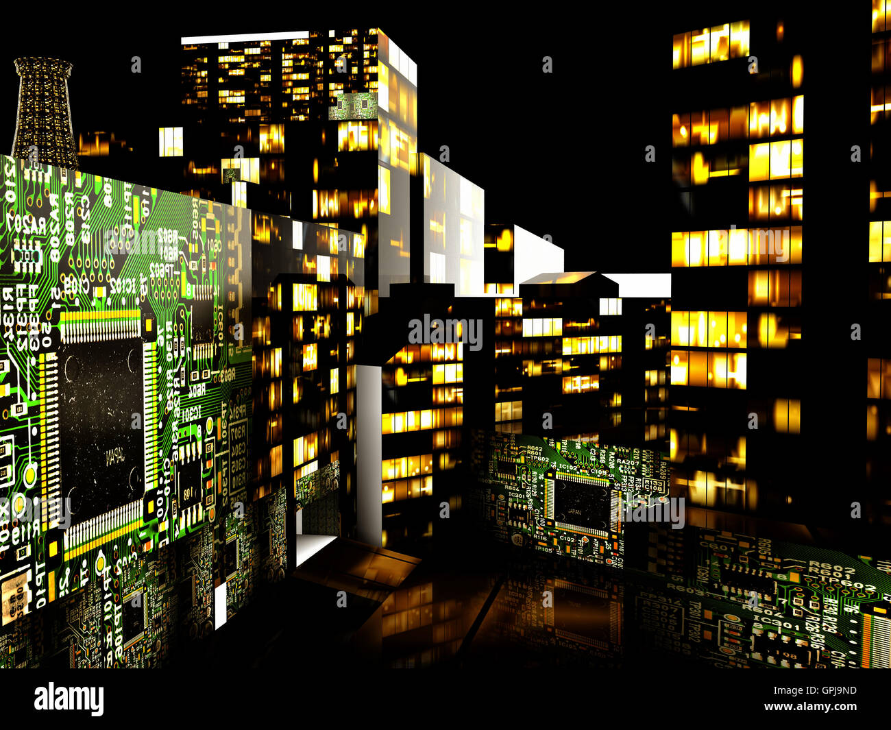 Japanese electronic factory hi-res stock photography and images - Alamy