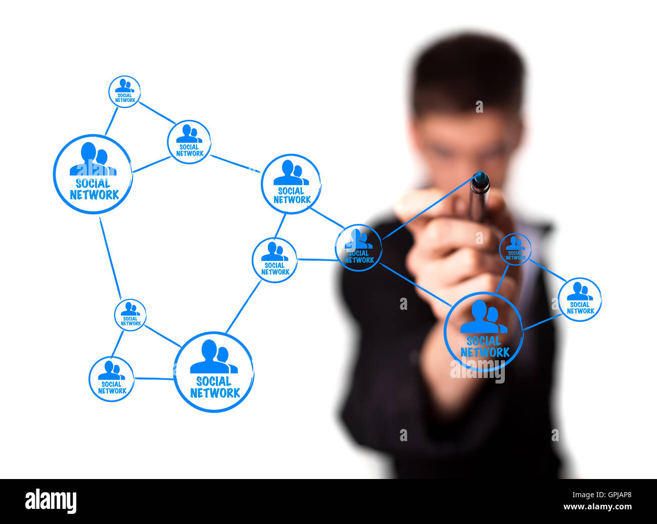 Networking growth Cut Out Stock Images & Pictures - Alamy