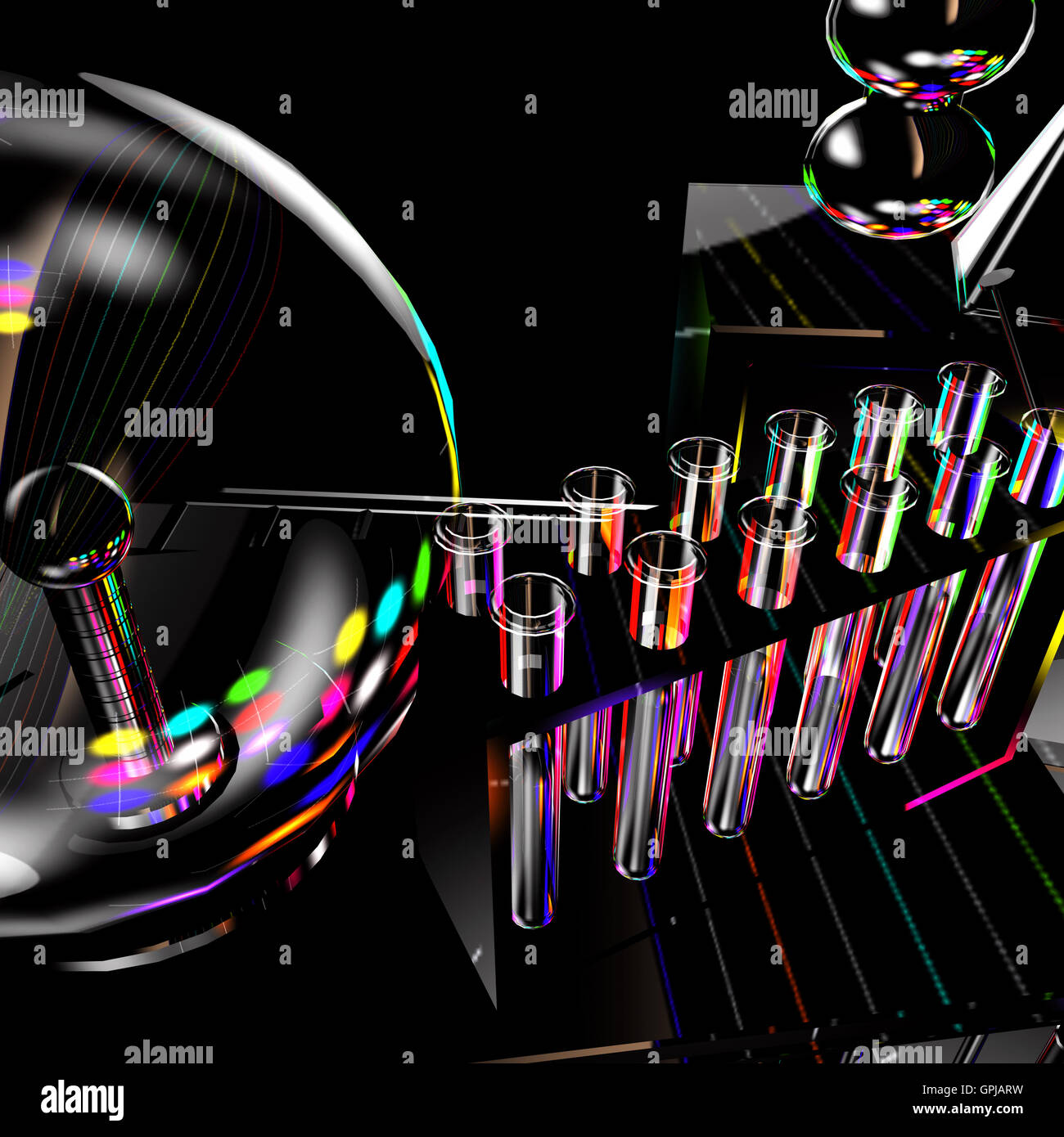 Science background with test tubes Stock Photo - Alamy