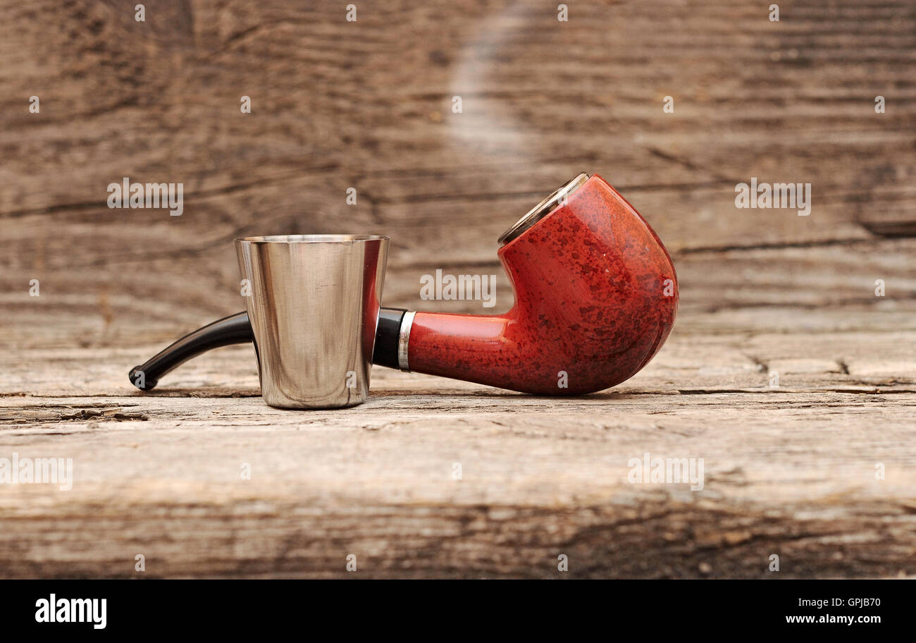 Pipe tobacco brandy cognac hi-res stock photography and images - Alamy