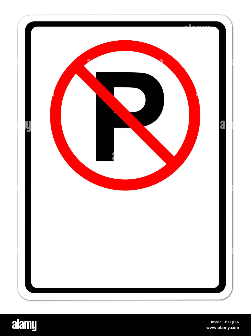 Blank Prohibited Sign