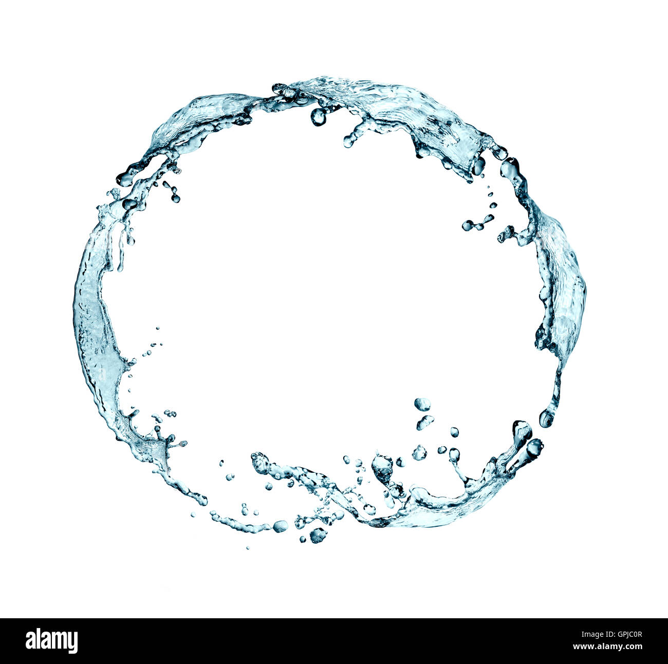 Ring of water, splashing Cut Out Stock Images & Pictures - Alamy