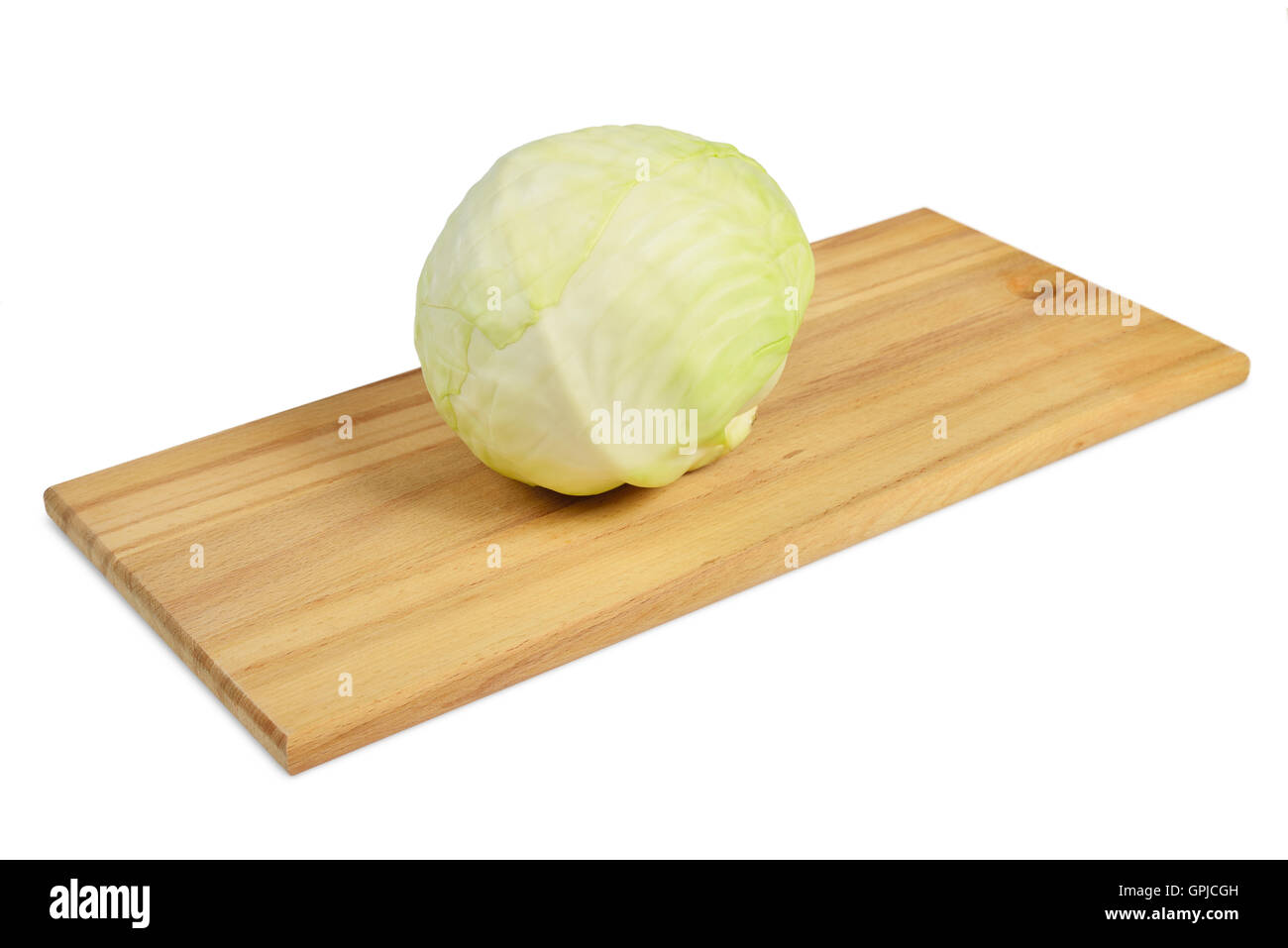 Cabbage on a board Stock Photo - Alamy