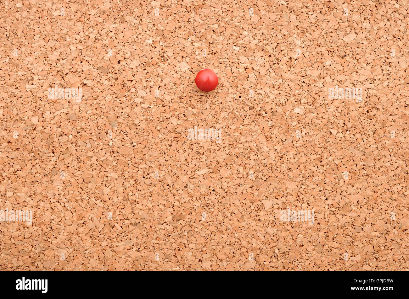 red pushpin on a cork board Stock Photo - Alamy