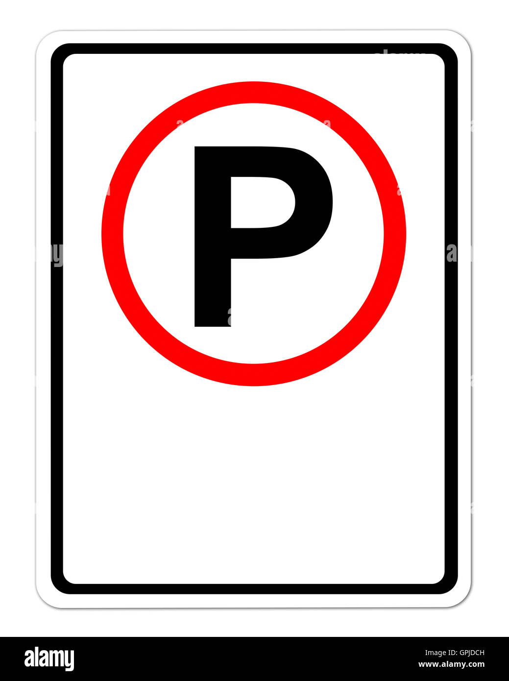parking sign blank for text Stock Photo - Alamy