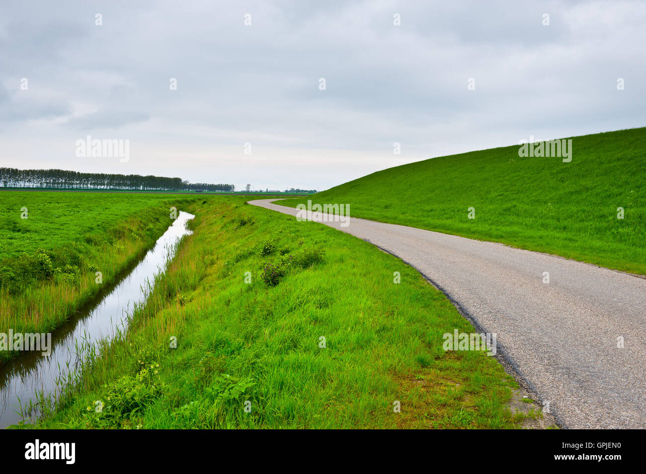 Road and Dam Stock Photo - Alamy