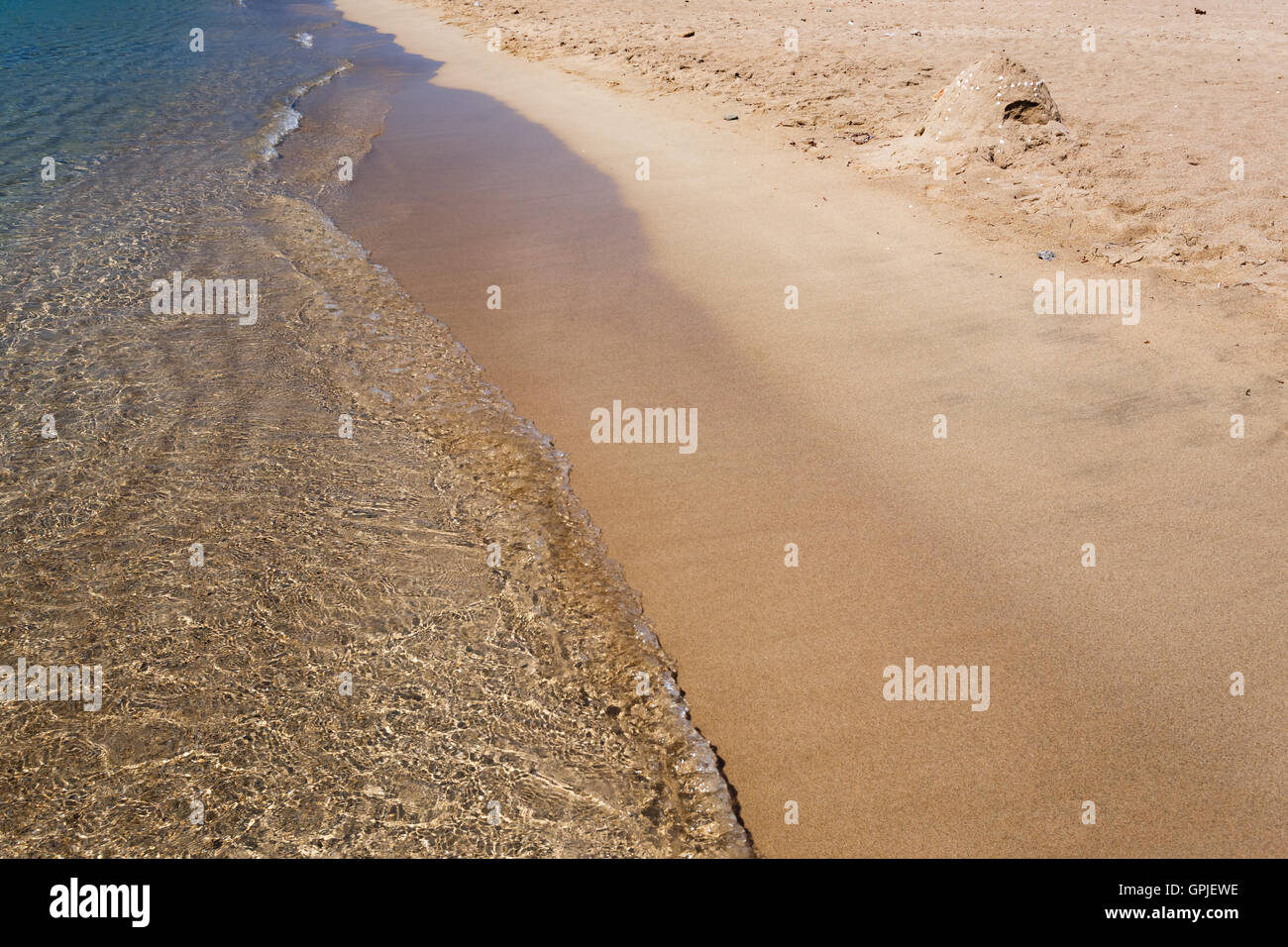 Punda exotic beach with Elafonisos island in distance in Lakonia ...
