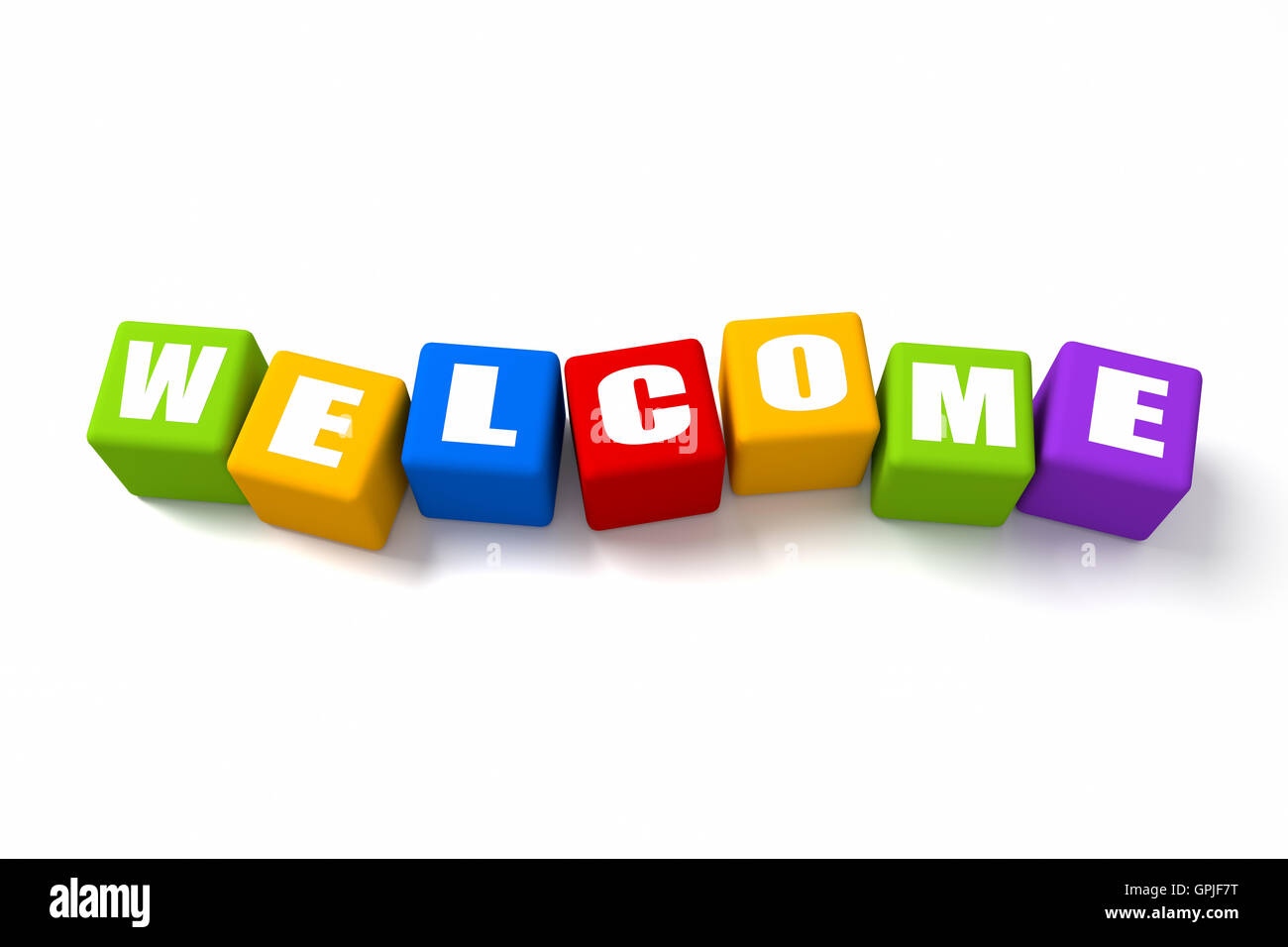 Welcome word Cut Out Stock Images & Pictures - Alamy